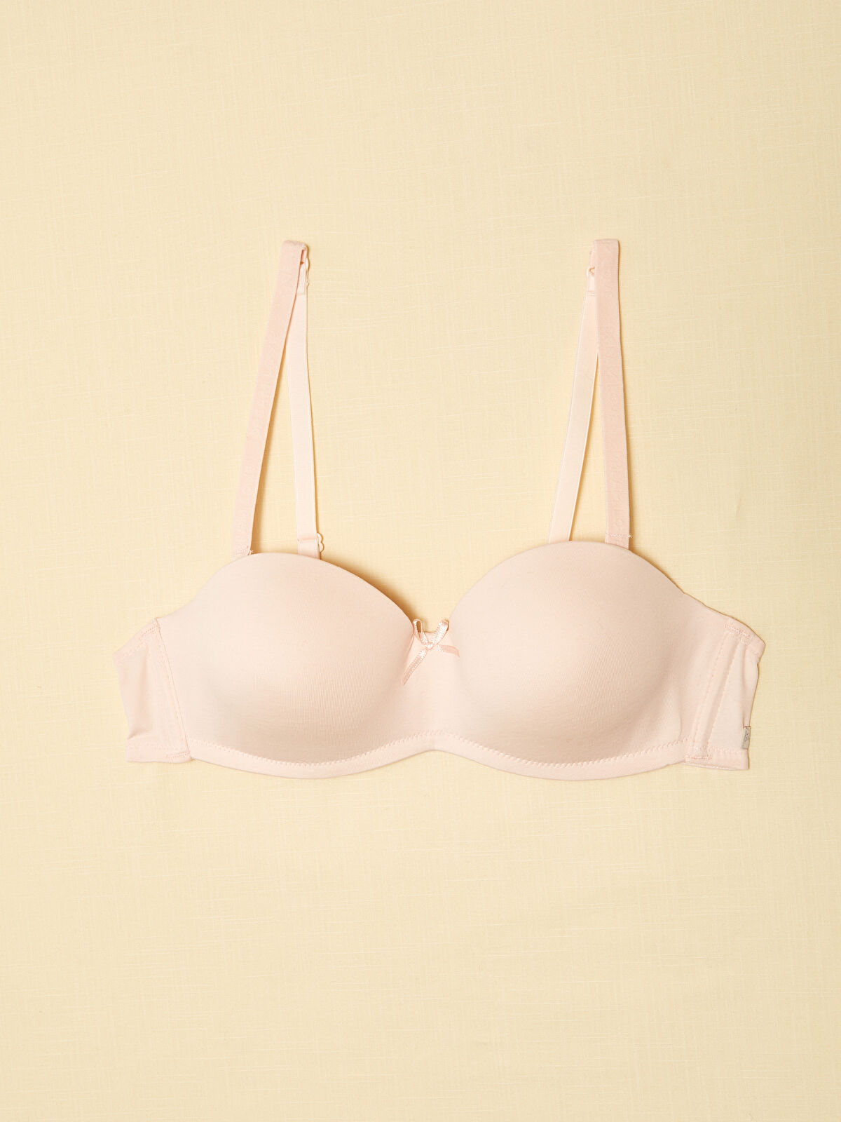 LCW GREEN Balenli Dolgusuz Düz Organik Pamuklu Straplez Sütyen