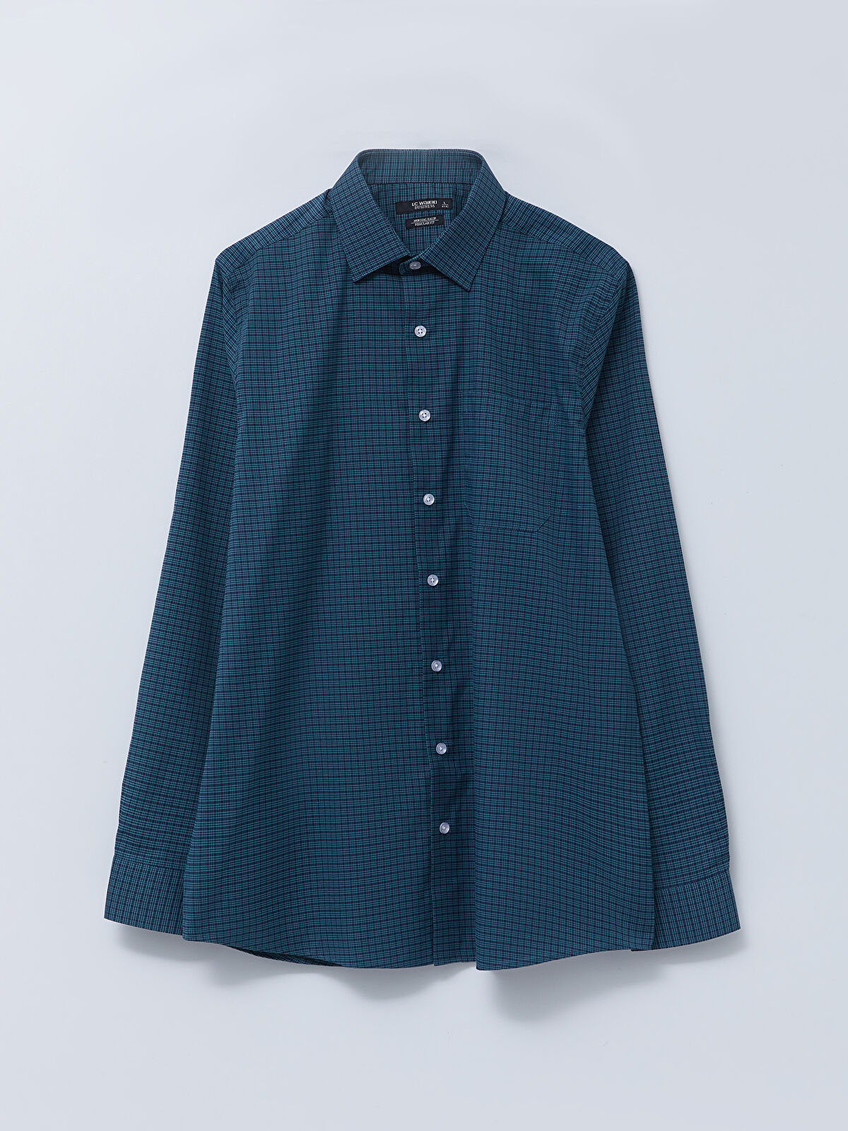 LCW FORMAL Regular Fit Uzun Kollu Ekose Poplin Erkek Gömlek