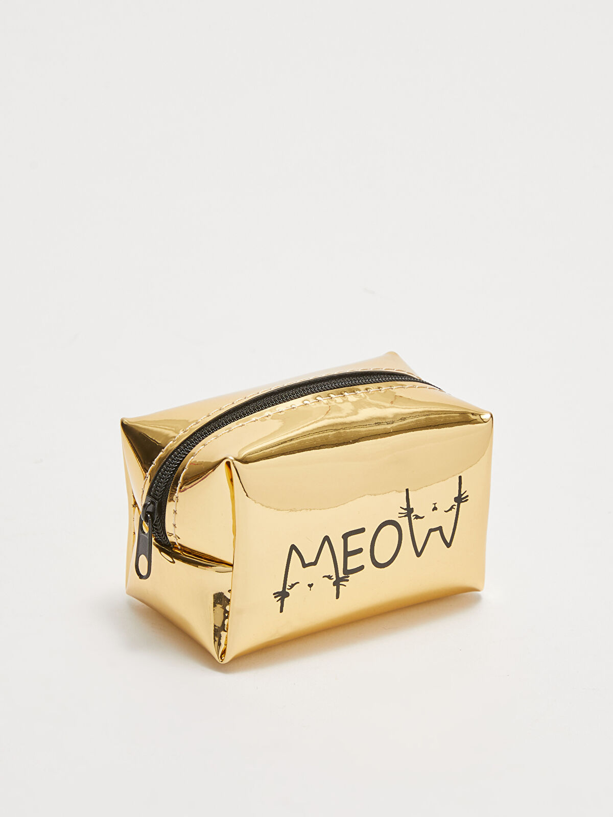 Baskılı Parlak Kadın Bozuk Para Cüzdanı