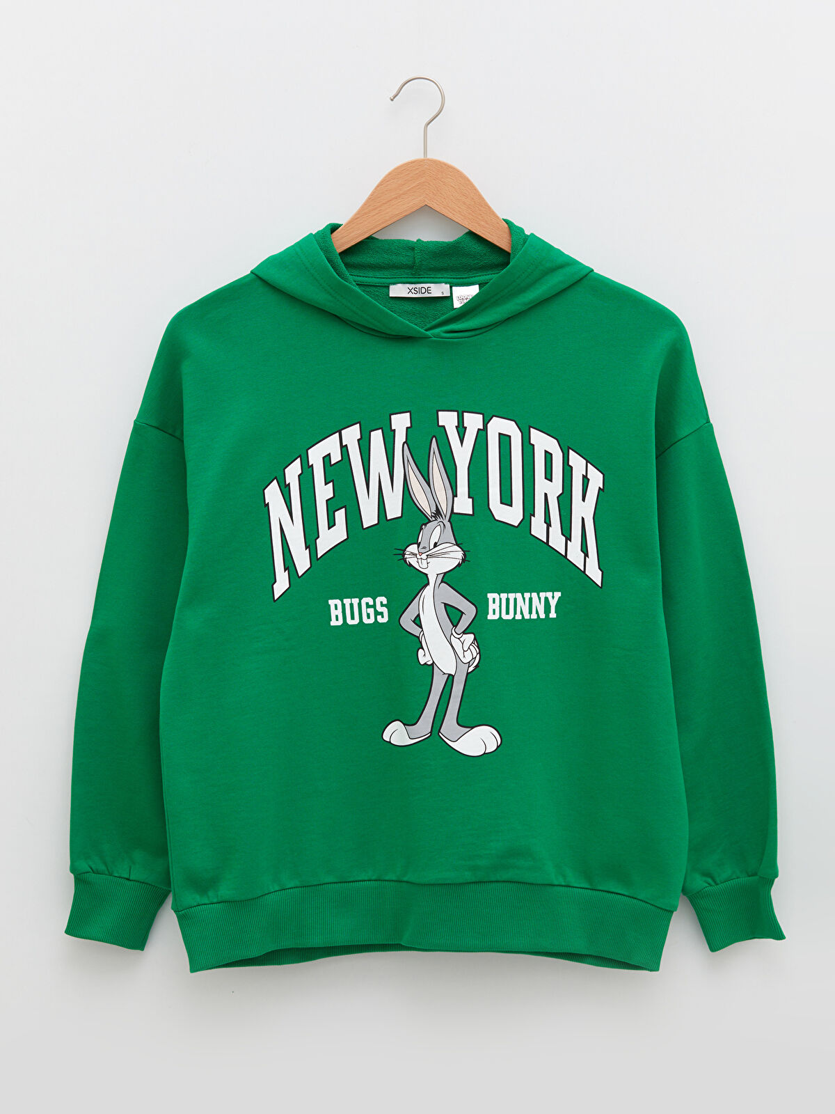 XSIDE Kapüşonlu Bugs Bunny Baskılı Uzun Kollu Kadın Sweatshirt