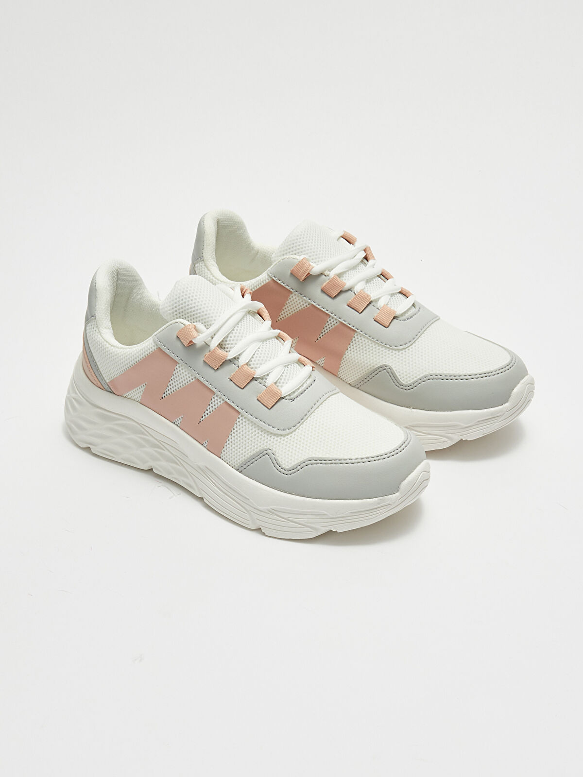 File Detaylı Kalın Taban Kadın Aktif Spor Ayakkabı