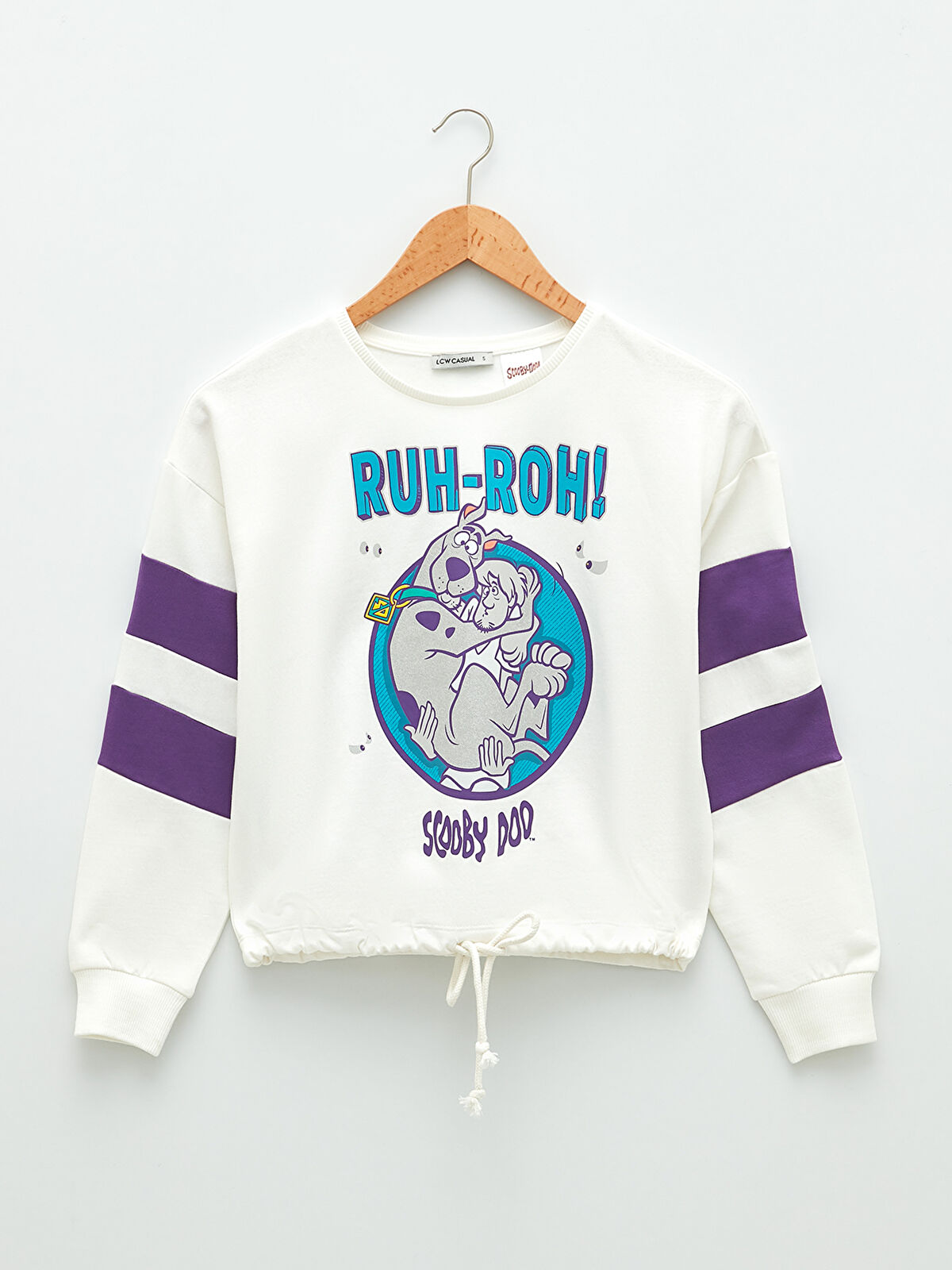 LCW CASUAL Bisiklet Yaka Scooby Doo Baskılı Uzun Kollu Kadın Sweatshirt