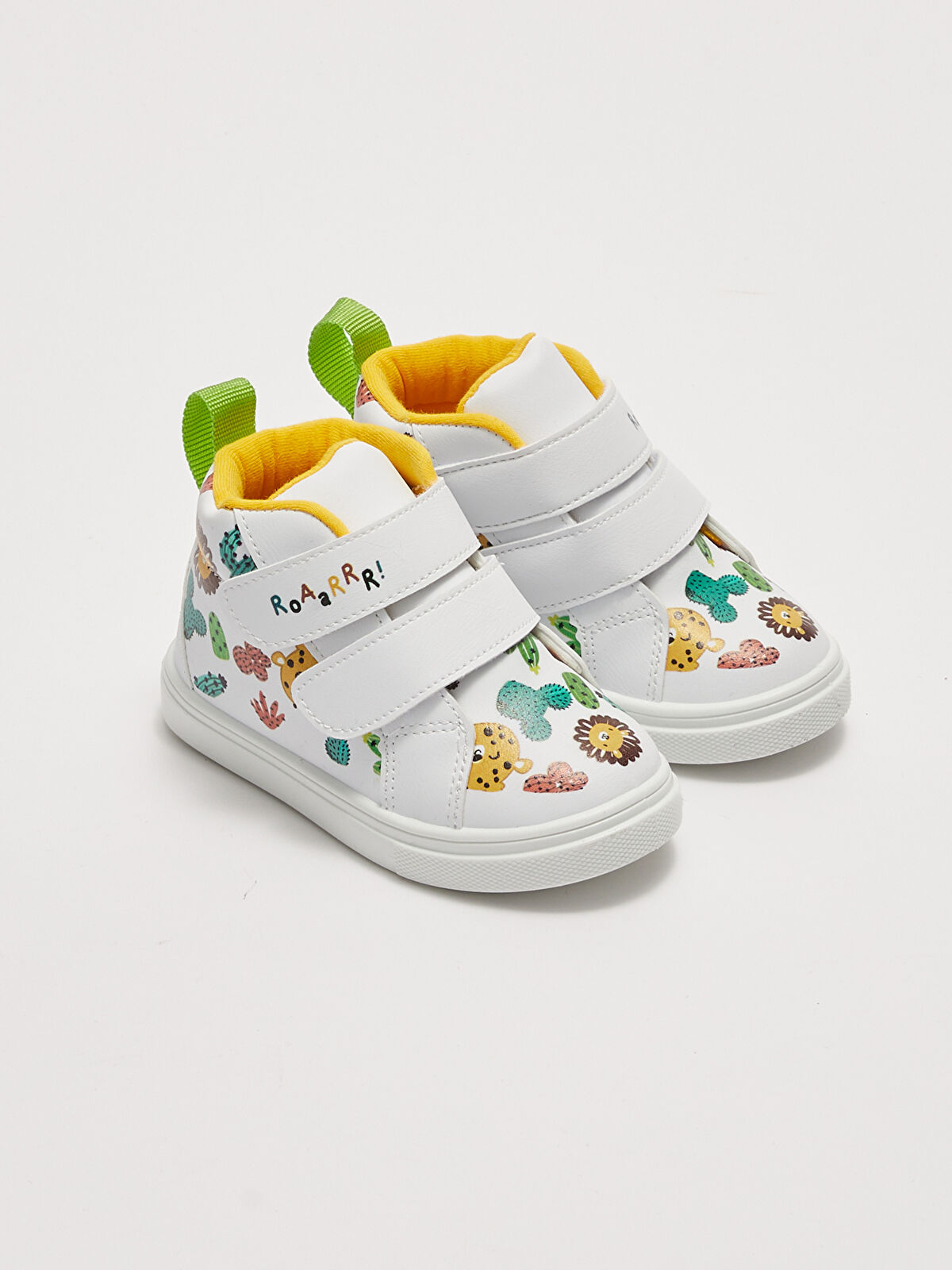 Pamuk Astarlı Baskılı Cırt Cırtlı Erkek Bebek Günlük Bilekli Ayakkabı