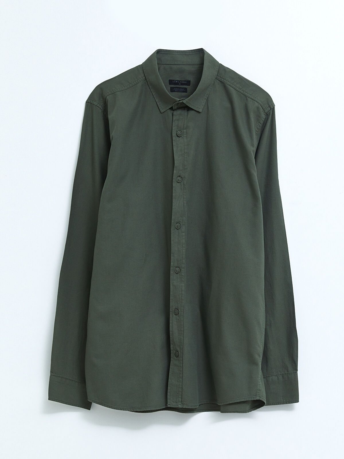 LCW CASUAL Regular Fit Uzun Kollu Gabardin Erkek Gömlek