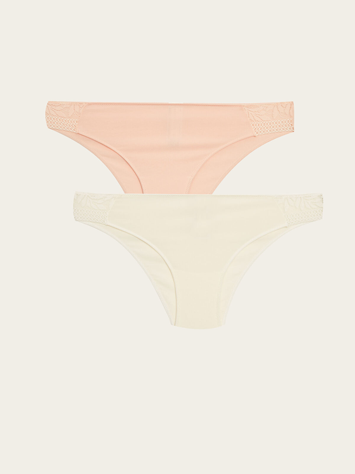 LCW DREAM Dantel Detaylı Tanga Külot 2'li Paket LCW DREAM Dantel Detaylı Tanga Külot 2'li Paket
