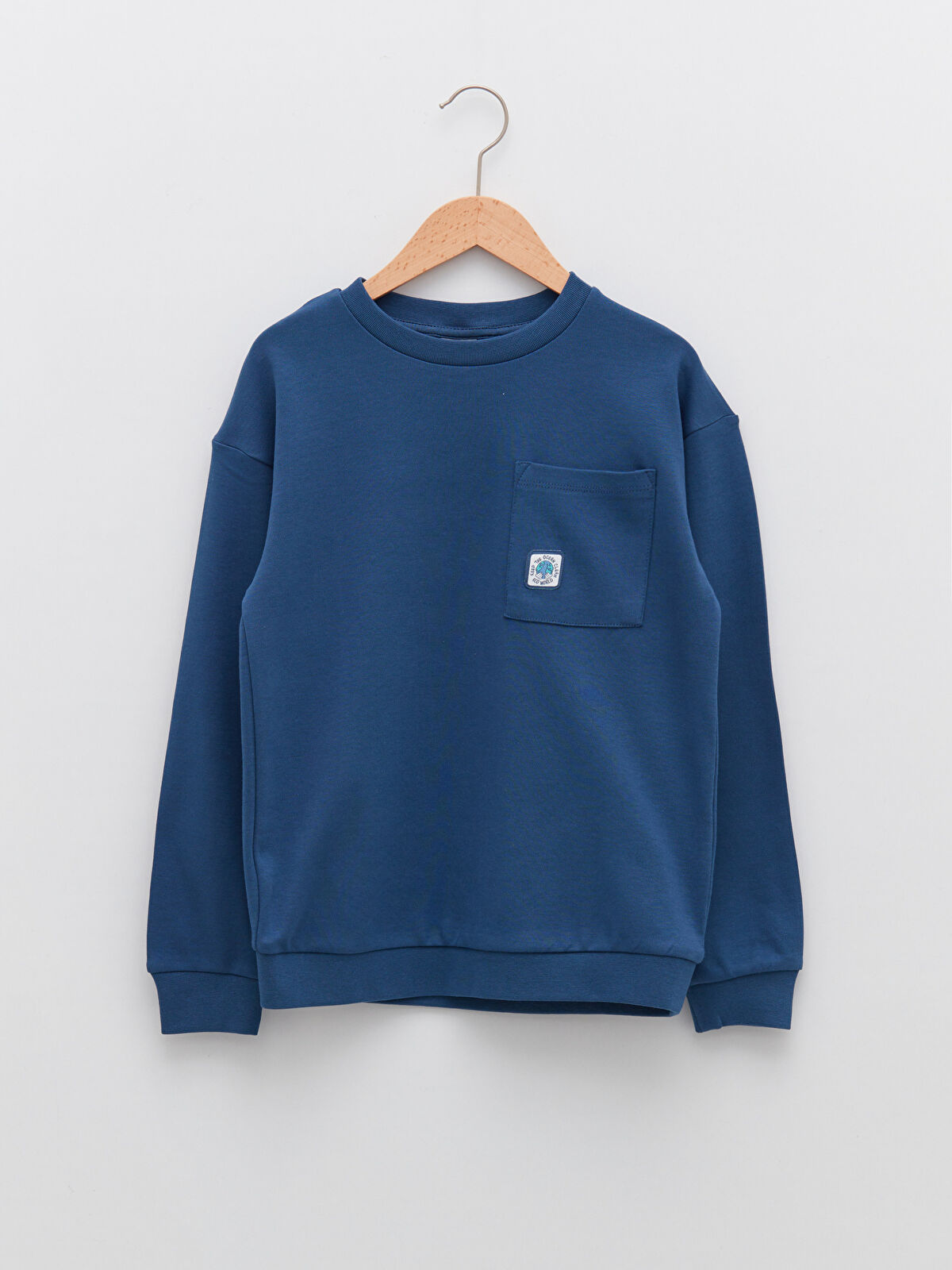 Bisiklet Yaka Basic Uzun Kollu Erkek Çocuk Sweatshirt