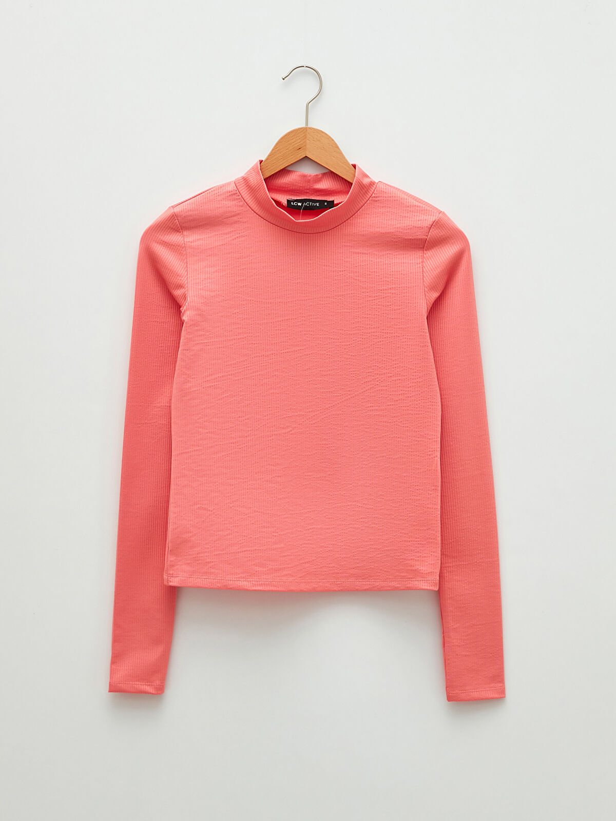 LCW ACTIVE Yarım Balıkçı Yaka Düz Uzun Kollu Kadın Tişört LCW ACTIVE Yarım Balıkçı Yaka Düz Uzun Kollu Kadın Tişört