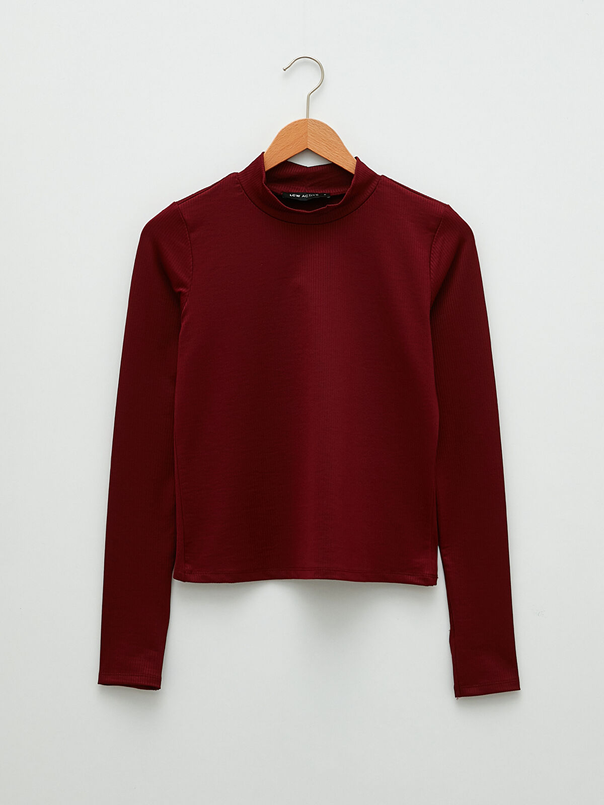 LCW ACTIVE Yarım Balıkçı Yaka Düz Uzun Kollu Kadın Tişört LCW ACTIVE Yarım Balıkçı Yaka Düz Uzun Kollu Kadın Tişört