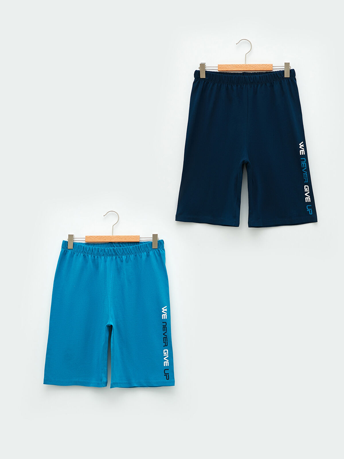 Beli Lastikli Baskılı Erkek Çocuk Pijama Şort 2'li