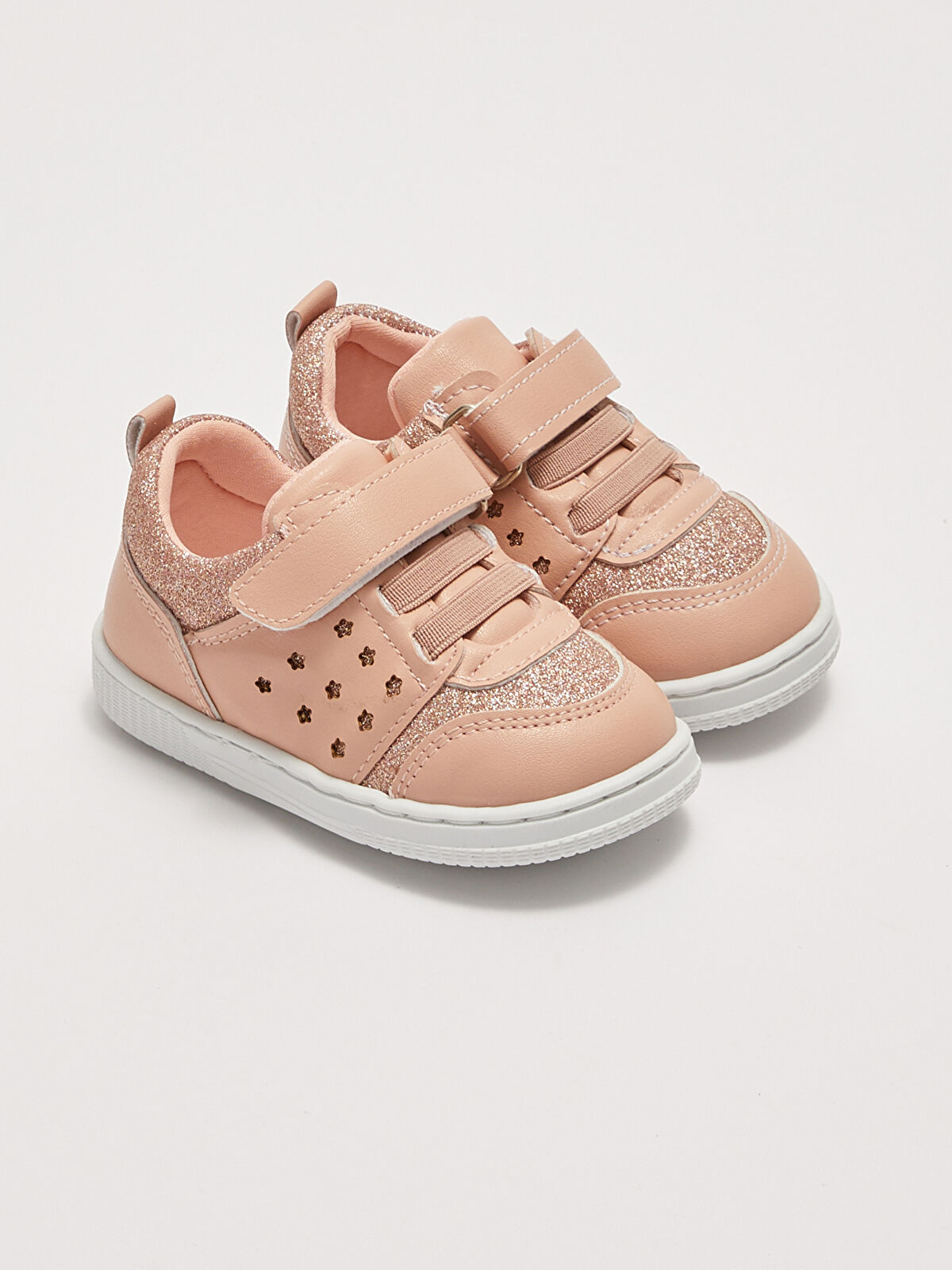 Bağcık ve Cırt Cırtlı Kız Bebek İlk Adım Ayakkabısı