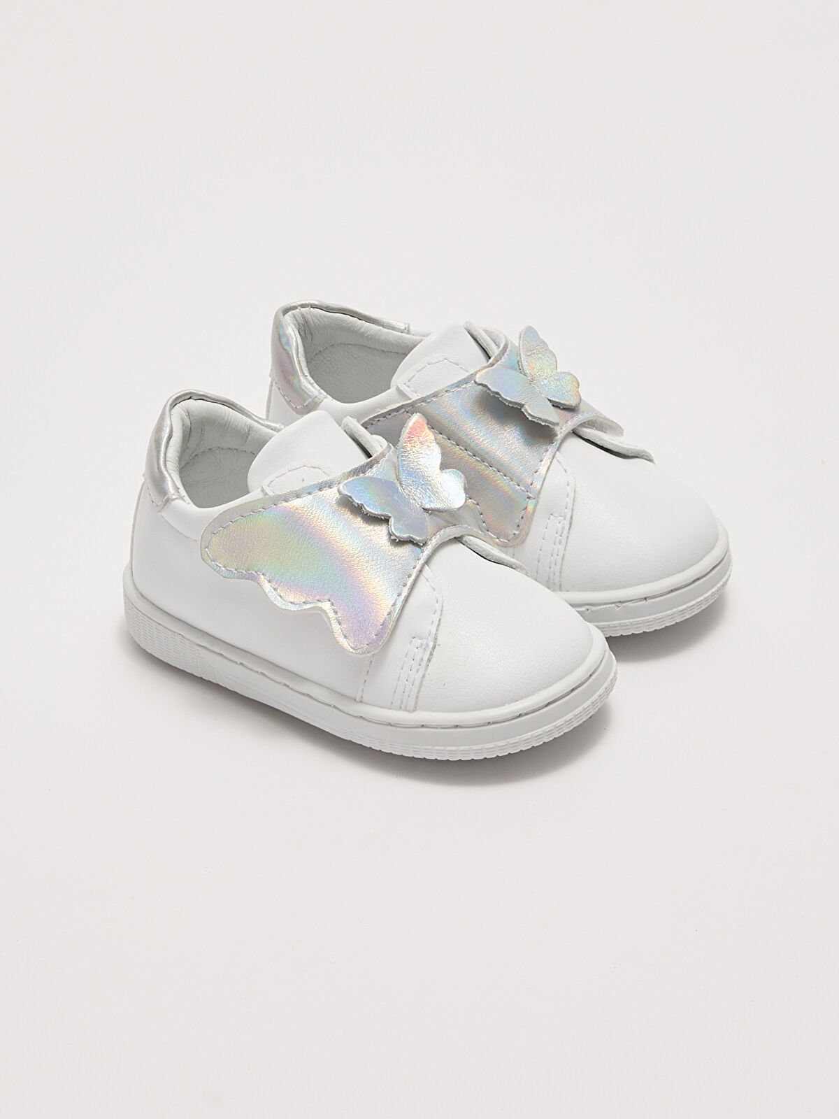 Hologram Detaylı Cırt Cırtlı Kız Bebek İlk Adım Ayakkabısı