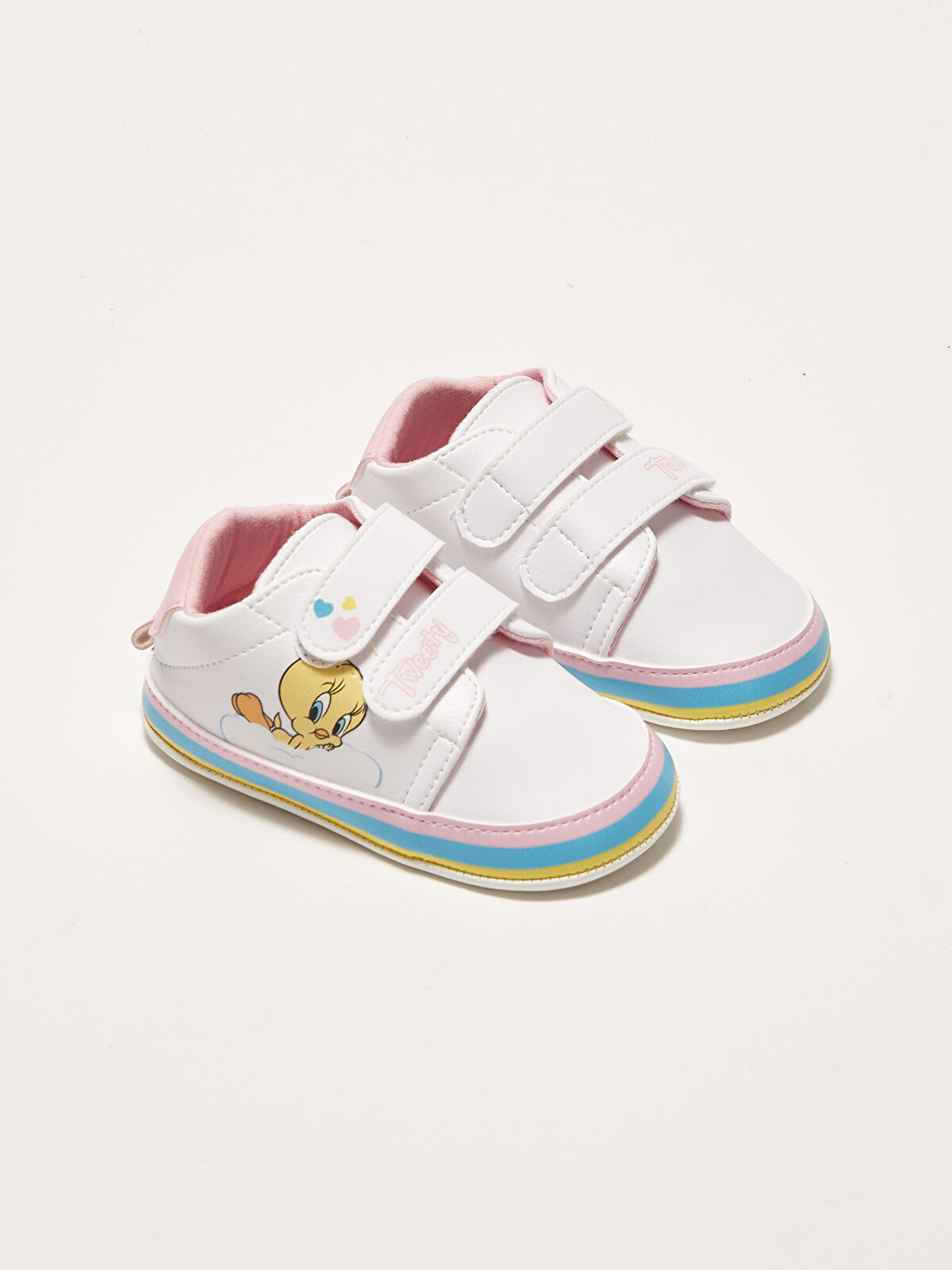 Looney Tunes Lisanslı Pamuk Astarlı Kız Bebek Yürüme Öncesi Ev Ayakkabısı