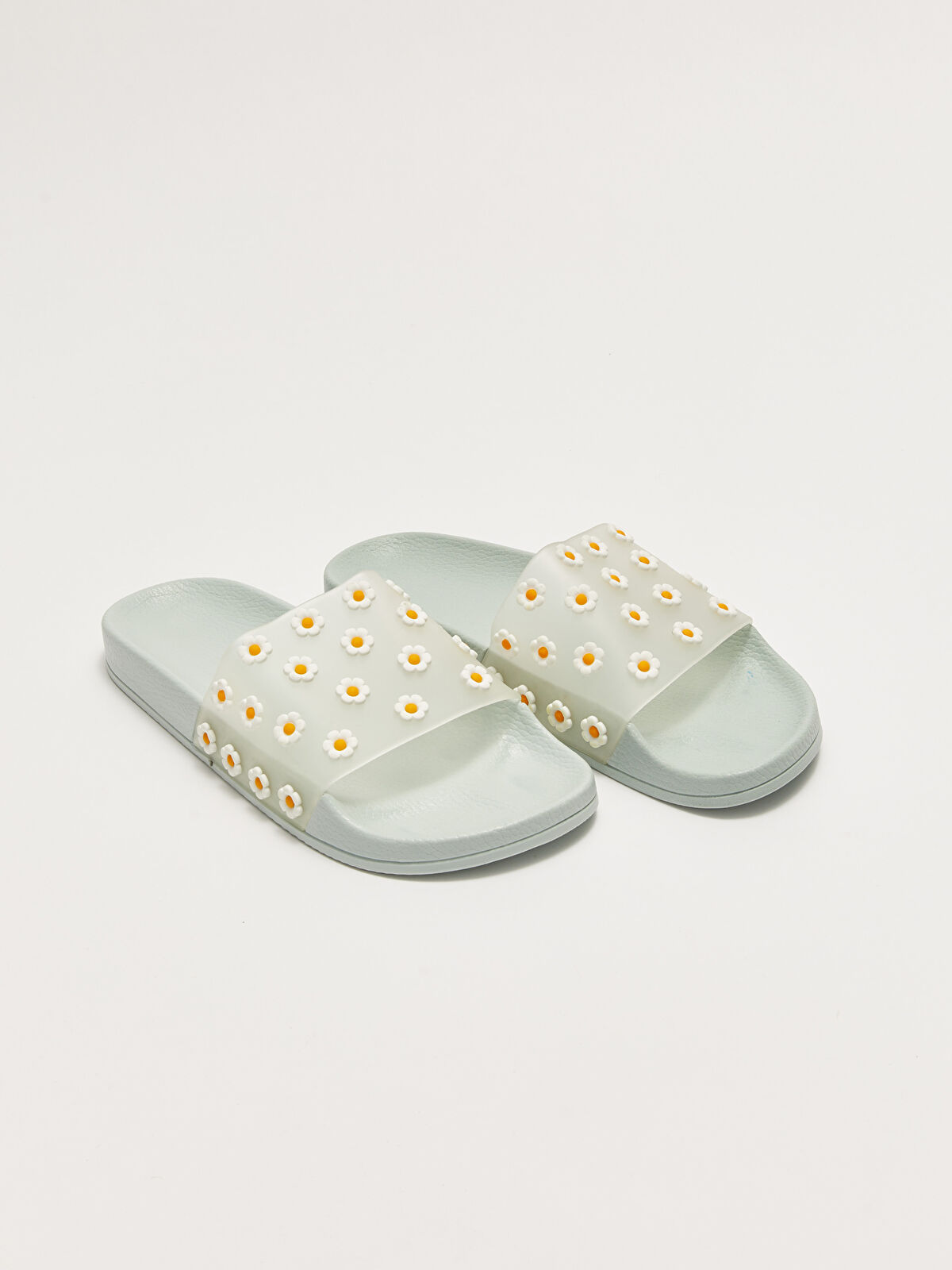 Papatya Baskılı Kadın Terlik