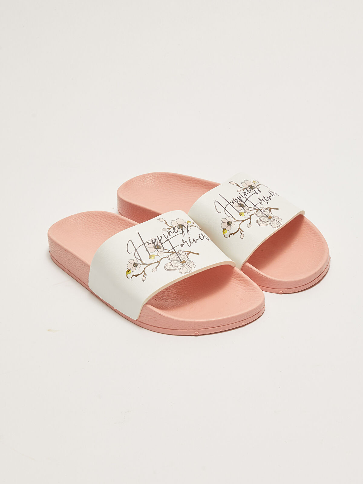 Tek Bantlı Baskılı Kadın Terlik