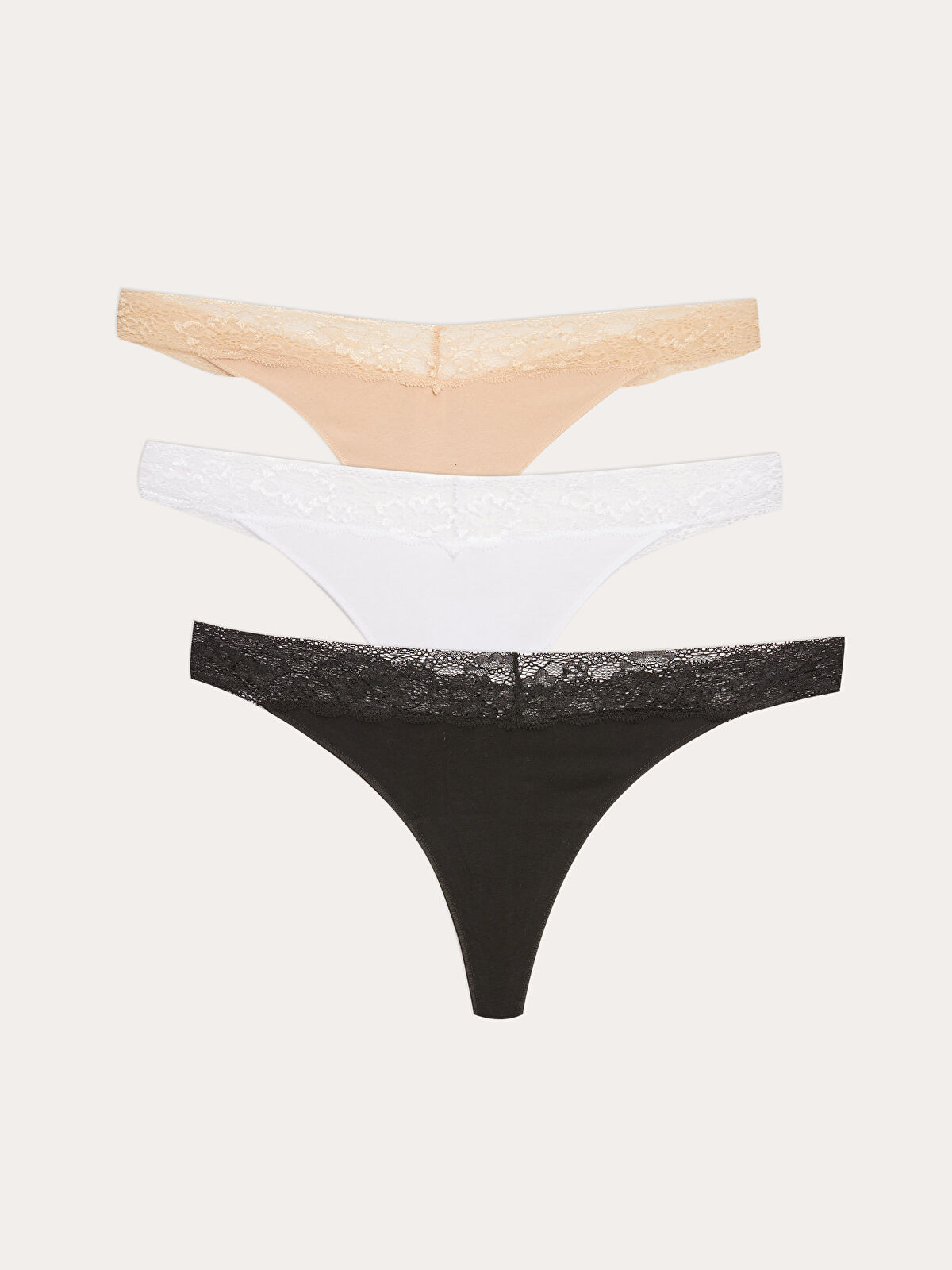 LCW DREAM Dantelli Külot 3'lü Paket