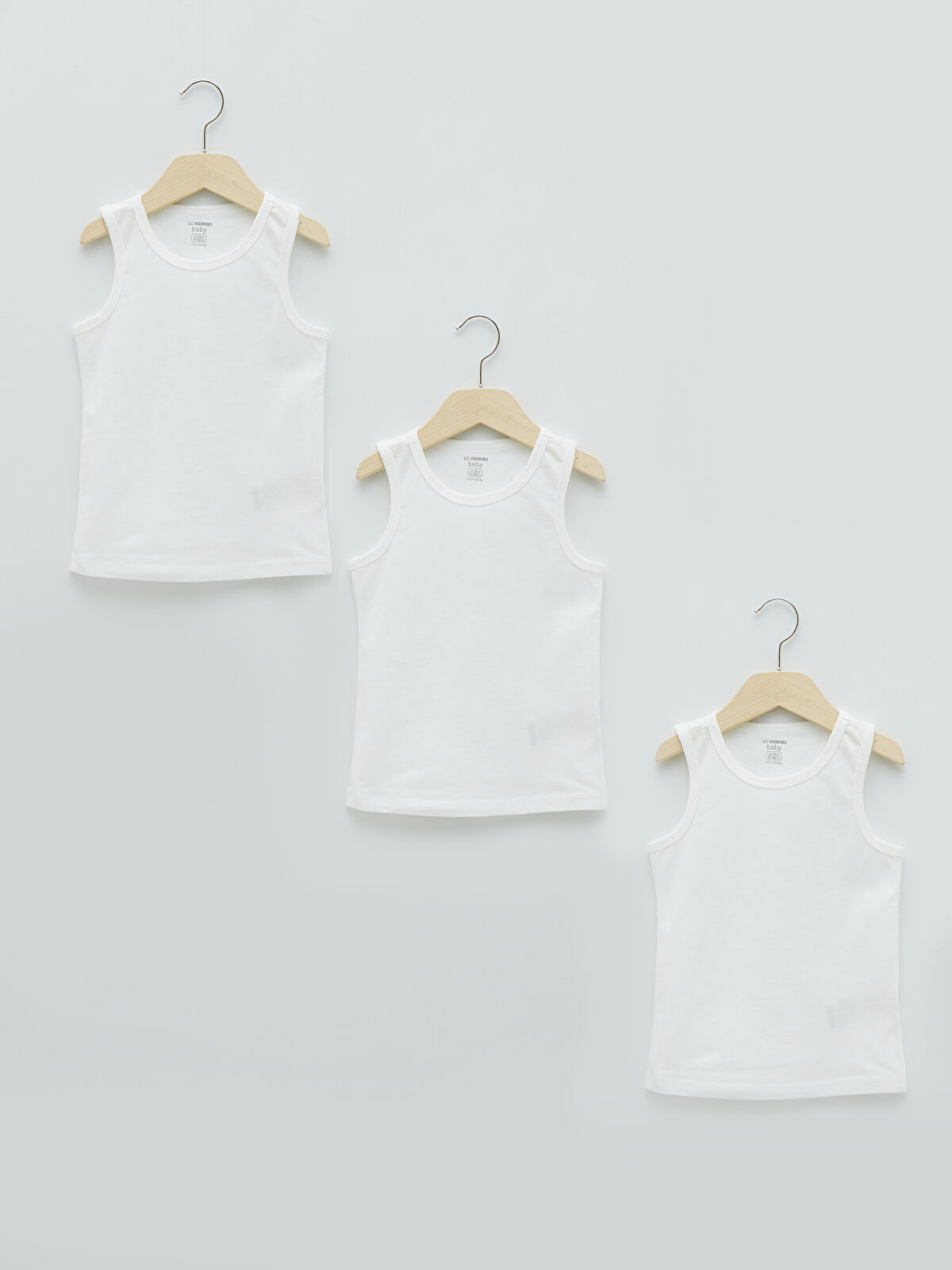 Bisiklet Yaka Basic Erkek Bebek Atlet 3'lü