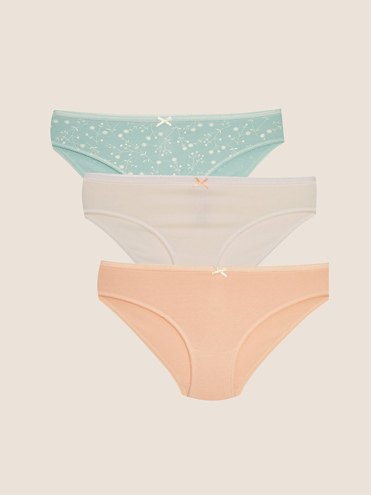 LCW DREAM Desenli Bikini Külot 3'lü Paket