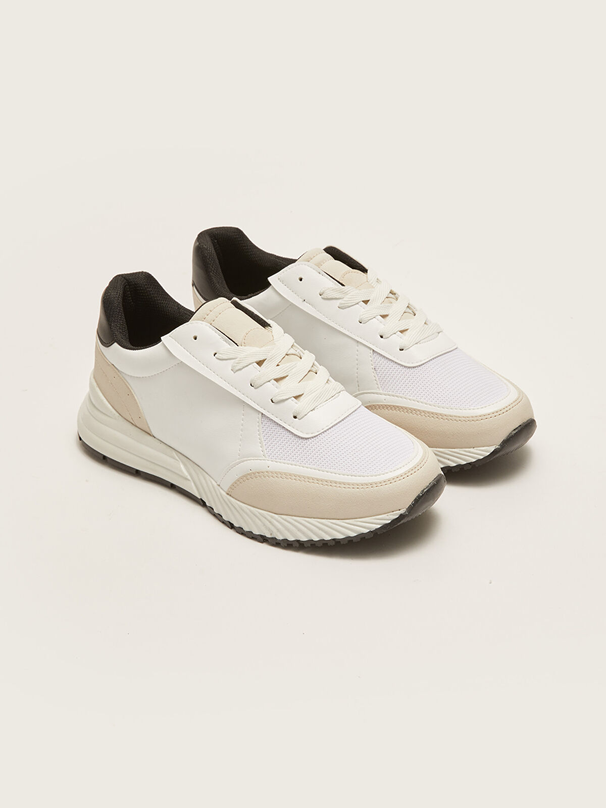 Renk Bloklu Bağcıklı Erkek Spor Ayakkabı