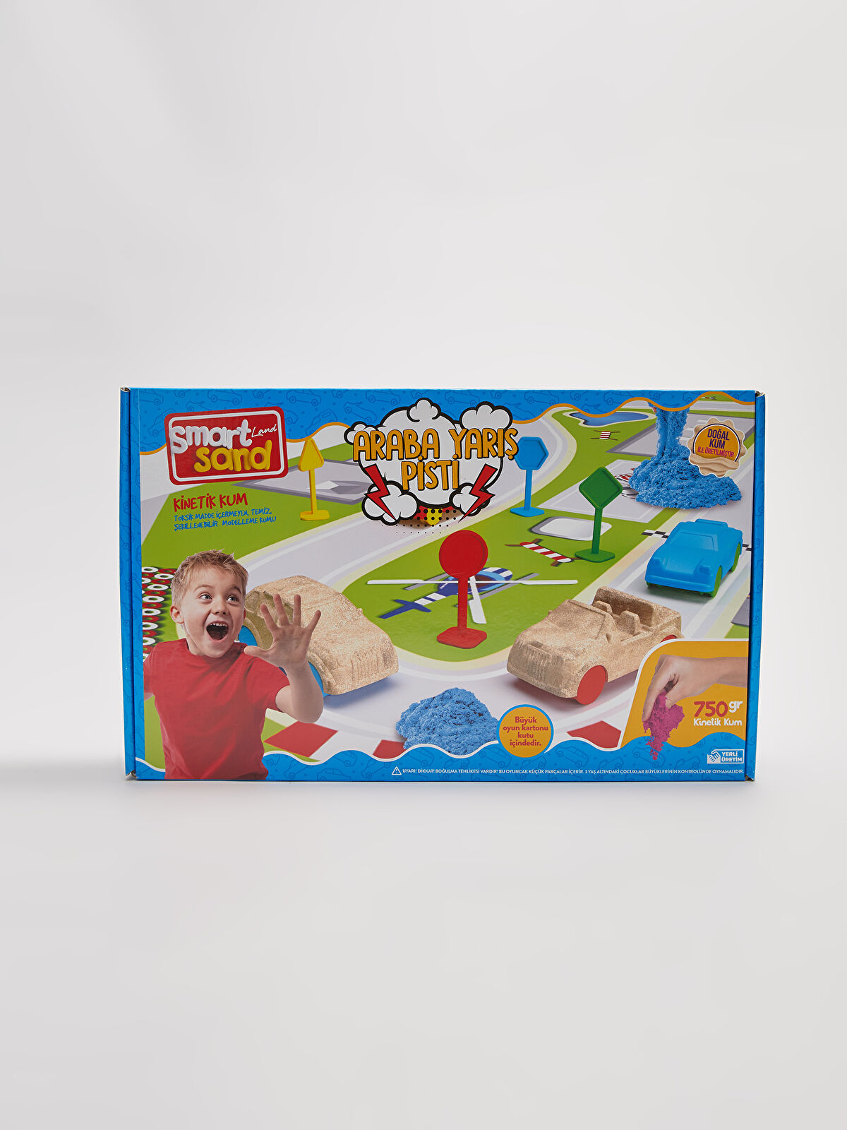 MGS Toy Factory Oyuncak Araba Yarış Pisti ve 750 Gr Kinetik Kum MGS Toy Factory Oyuncak Araba Yarış Pisti ve 750 Gr Kinetik Kum