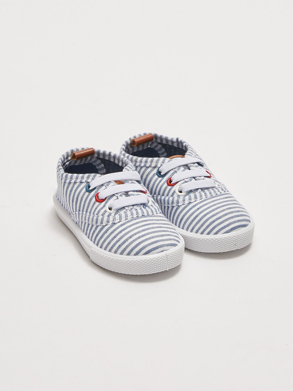 Çizgili Pamuk Astarlı Erkek Bebek Spor Ayakkabı