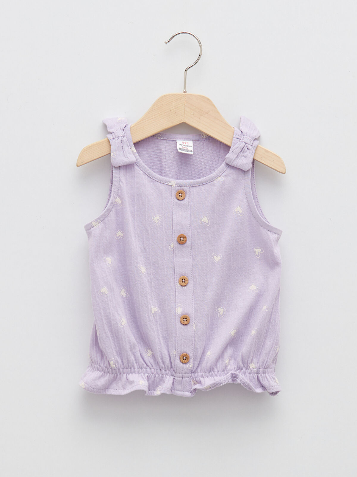 Bisiklet Yaka Basic Kız Bebek Atlet