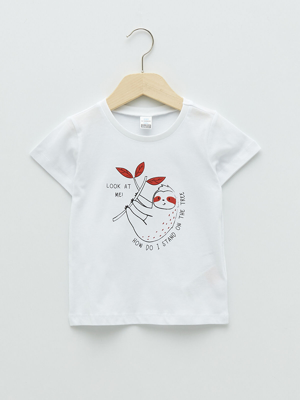 Bisiklet Yaka Kısa Kol Baskılı Erkek Bebek Tshirt