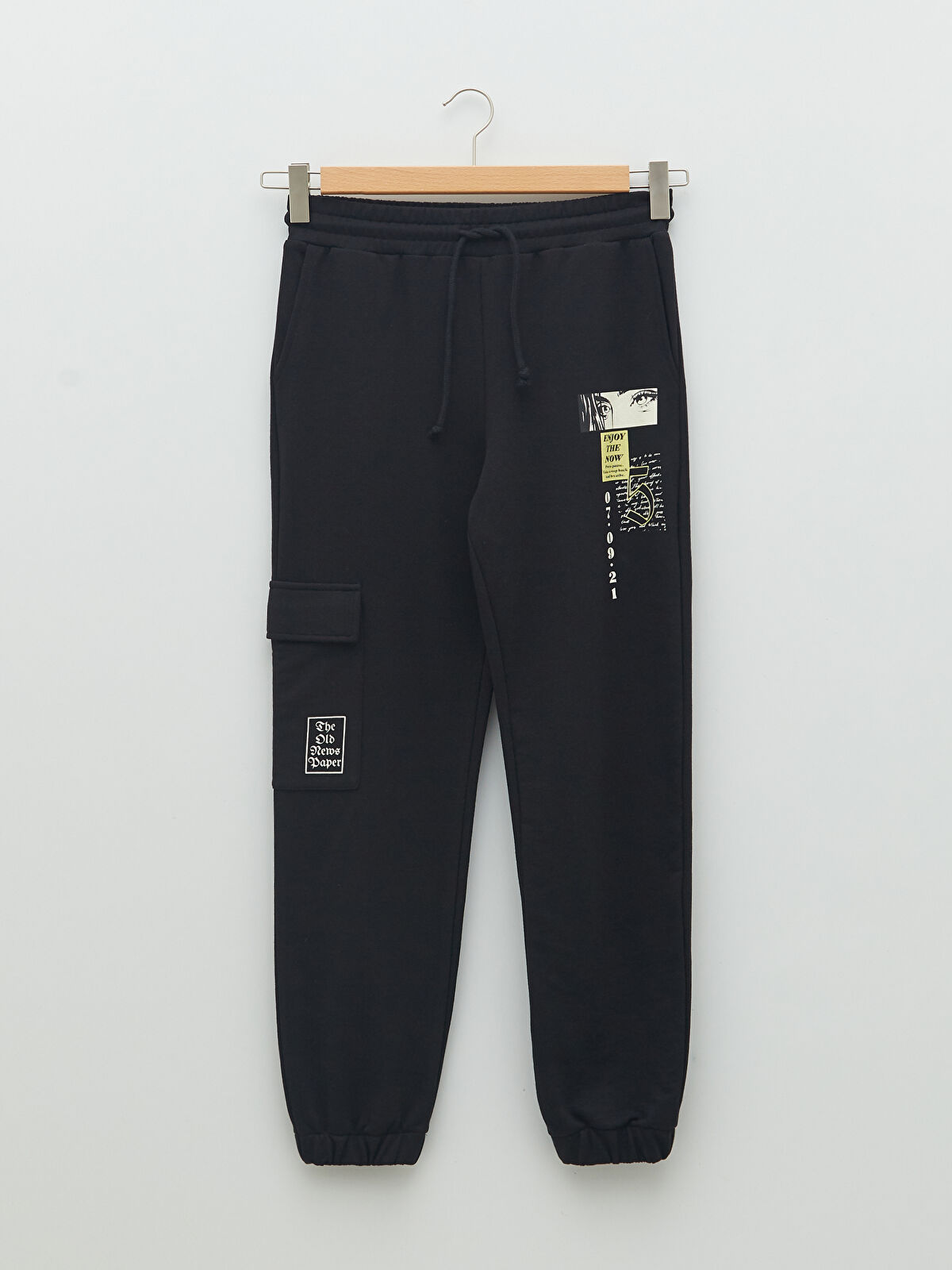 LCW CASUAL Beli Lastikli Baskılı Cep Detaylı Kadın Jogger Eşofman Altı