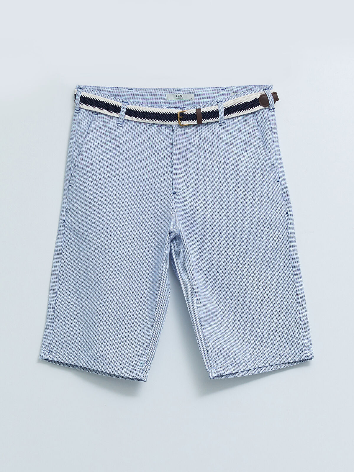 LCW VISION Slim Fit Kemerli Erkek Şort LCW VISION Slim Fit Kemerli Erkek Şort