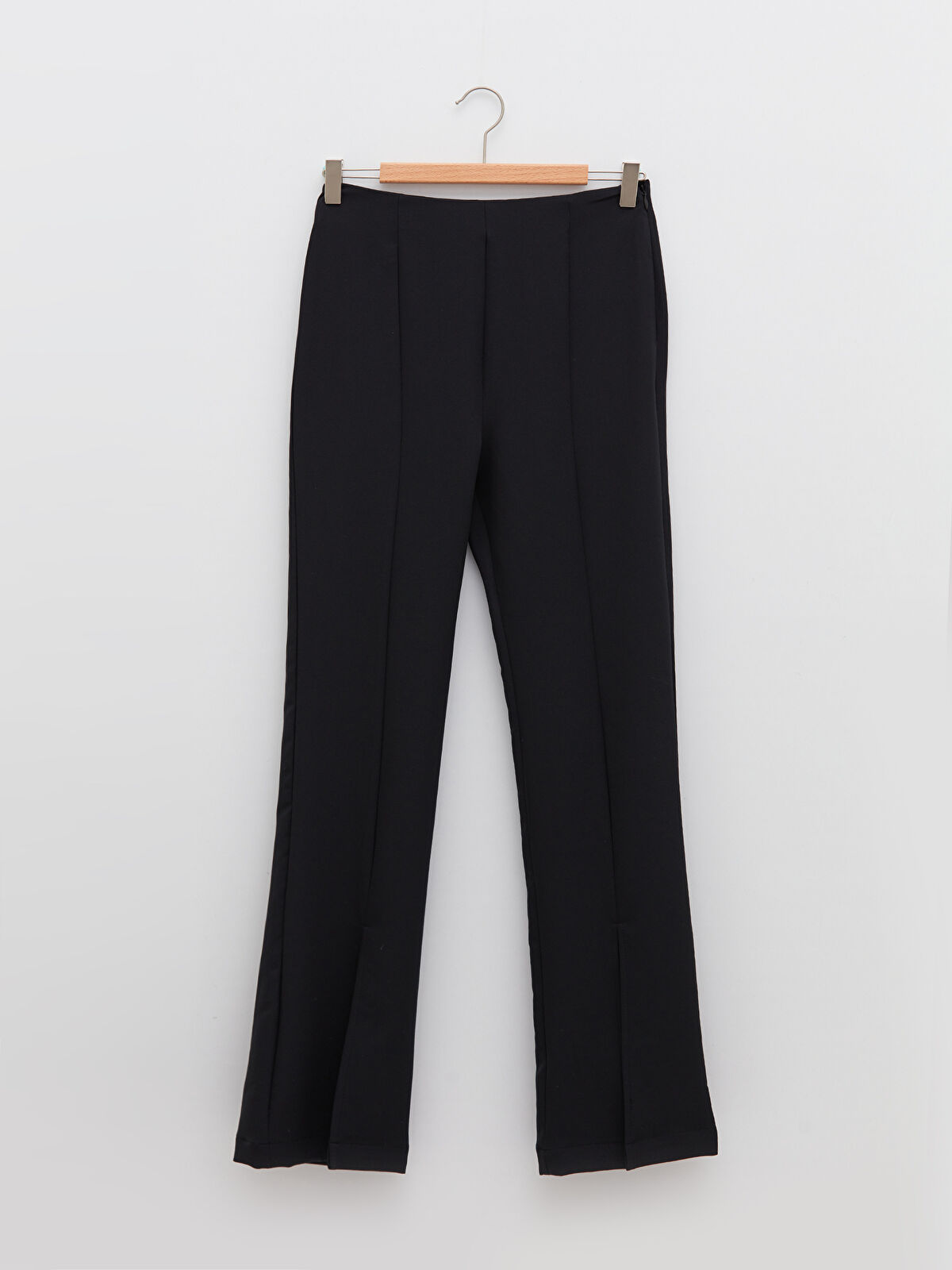 LCW LIMITED Beli Fermuarlı Dar Fit Düz Kadın Pantolon