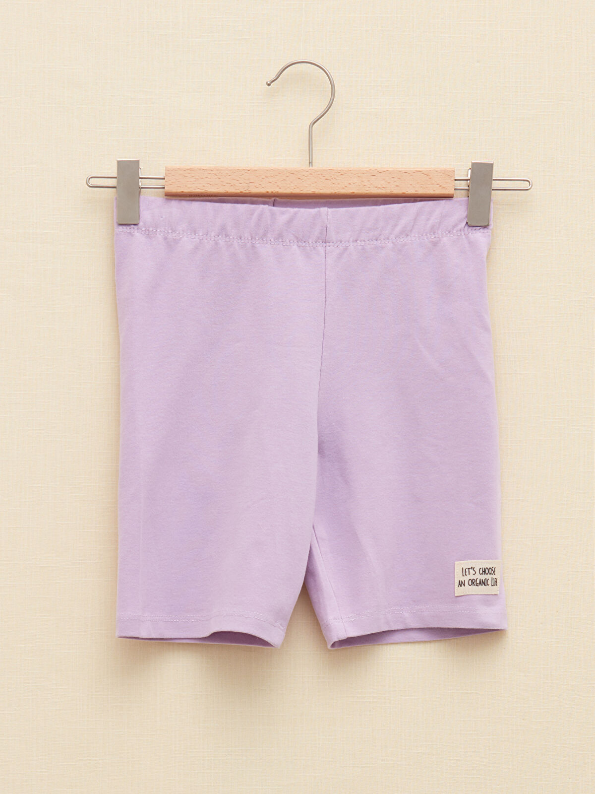 LCW GREEN Beli Lastikli Basic Pamuklu Kız Çocuk Tayt