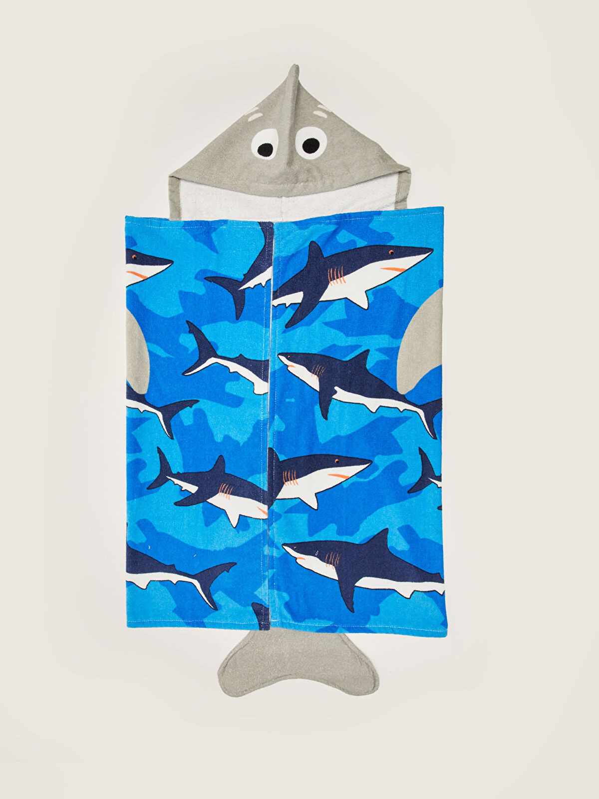 Pamuklu Baskılı Erkek Çocuk Kaftan Plaj Havlusu