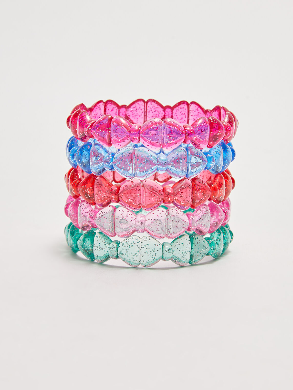 Kız Çocuk Plastik Bileklik 5'li