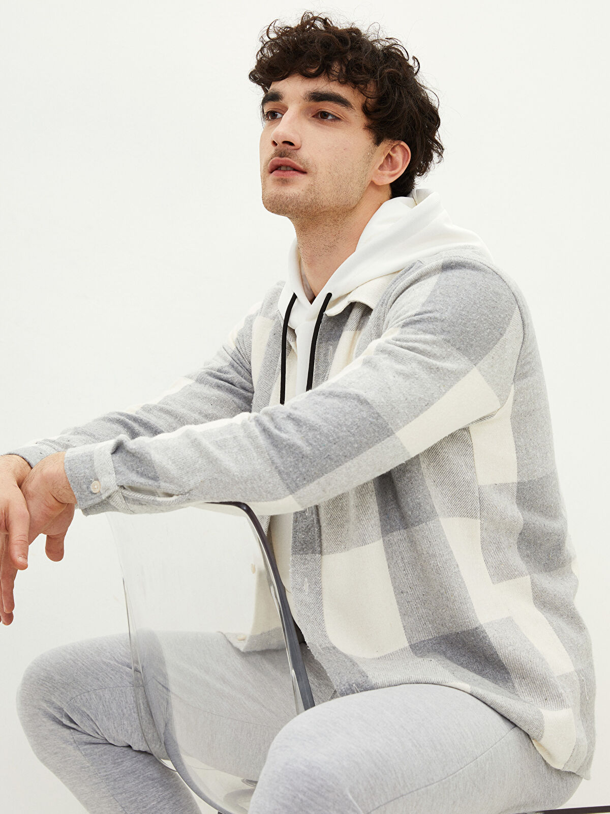 LCW CASUAL Regular Fit Uzun Kollu Gabardin Erkek Gömlek