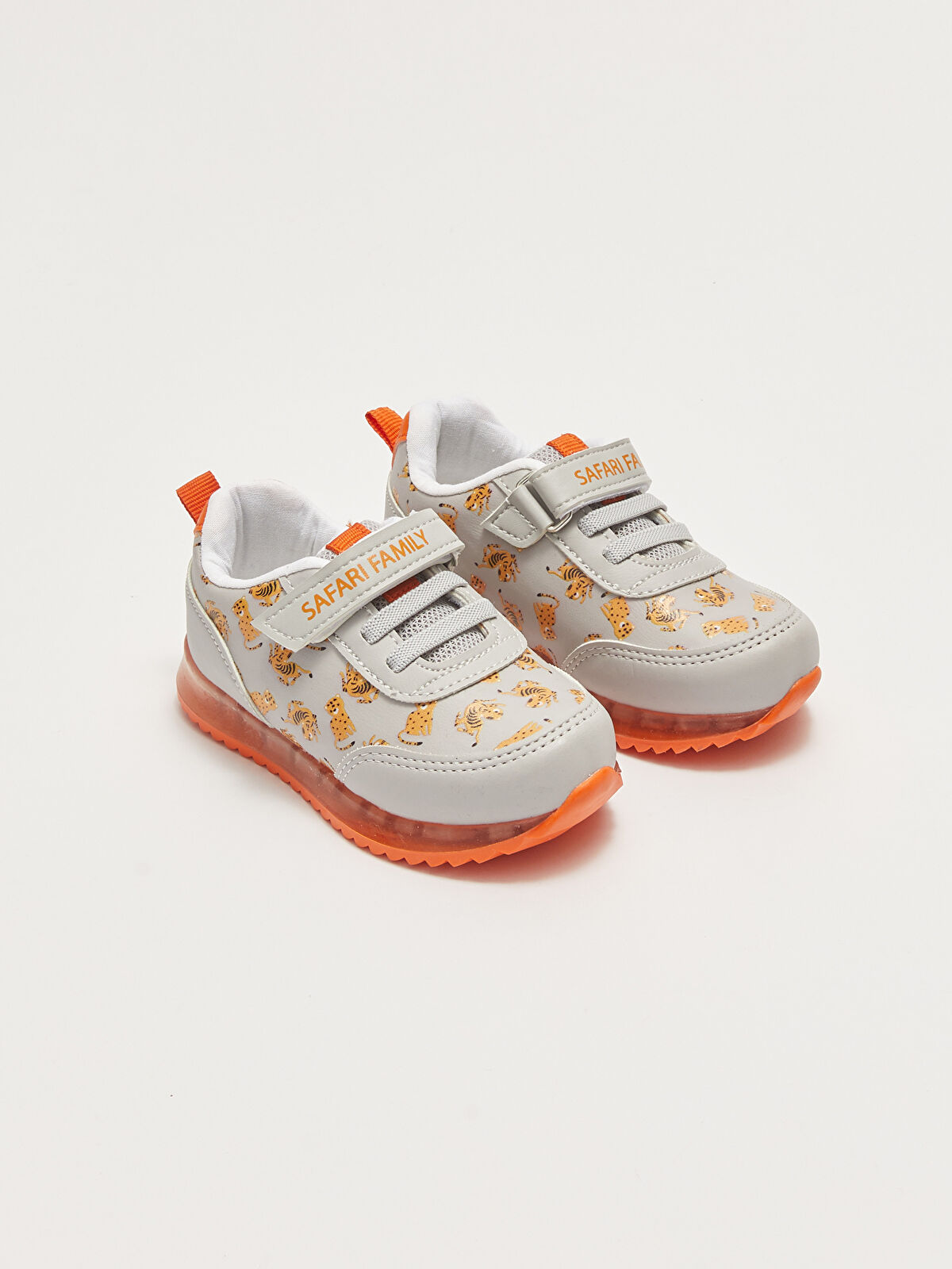 Baskılı Kalın Taban Erkek Bebek Spor Ayakkabı