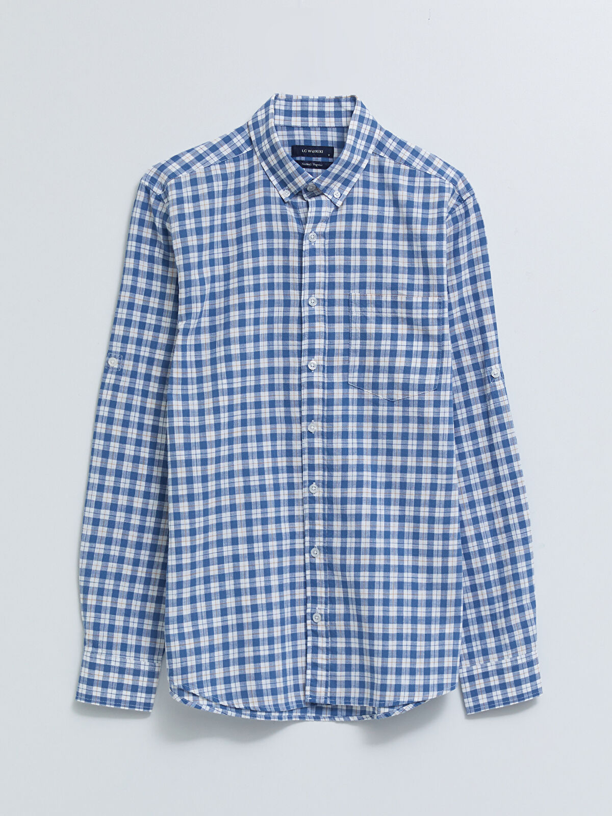 LCW CLASSIC Regular Fit Uzun Kollu Ekose Poplin Erkek Gömlek