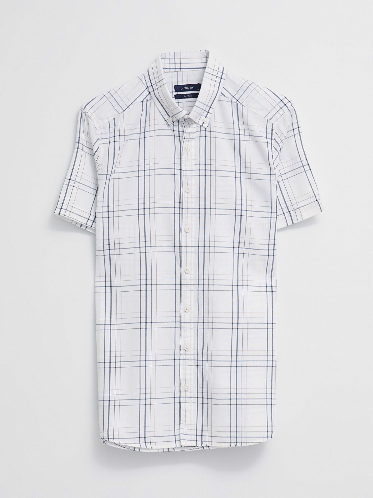 LCW CLASSIC Slim Fit Kısa Kollu Oxford Erkek Gömlek