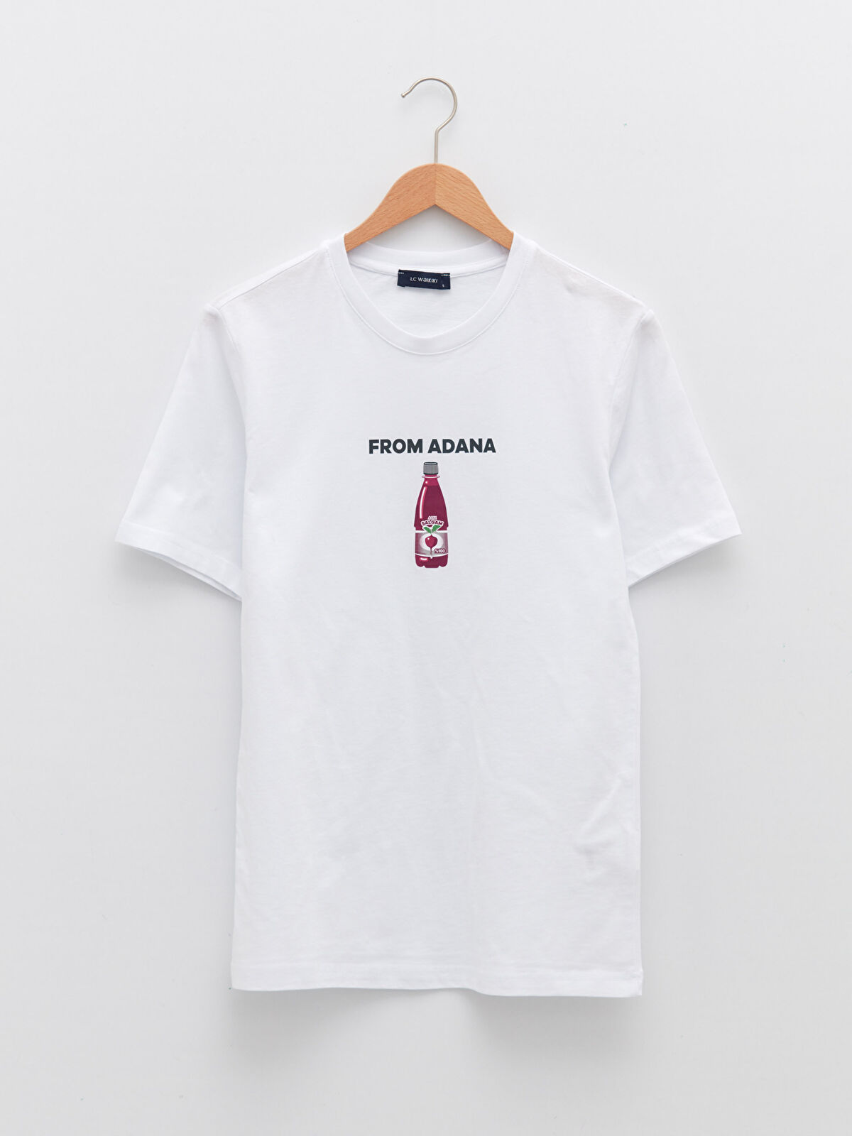 LCW CLASSIC Bisiklet Yaka Kısa Kollu Adana Baskılı Penye Erkek Tişört