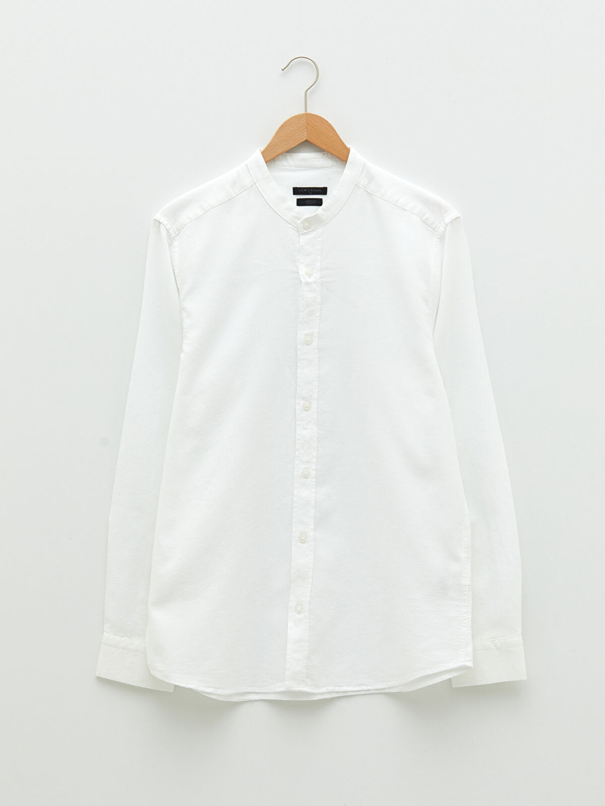 LCW CASUAL Slim Fit Hakim Yaka Uzun Kollu Erkek Gömlek