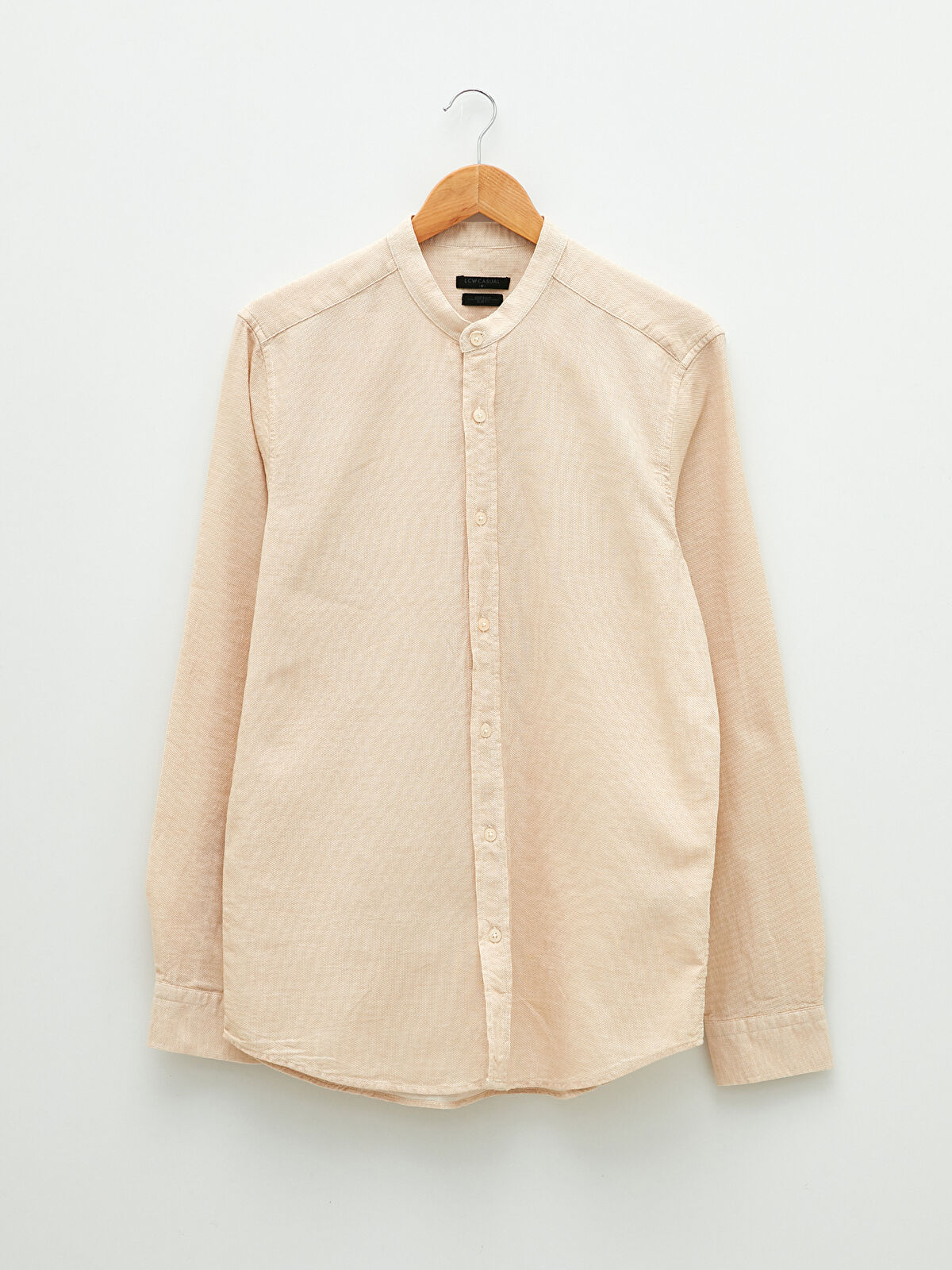 LCW CASUAL Slim Fit Hakim Yaka Uzun Kollu Erkek Gömlek