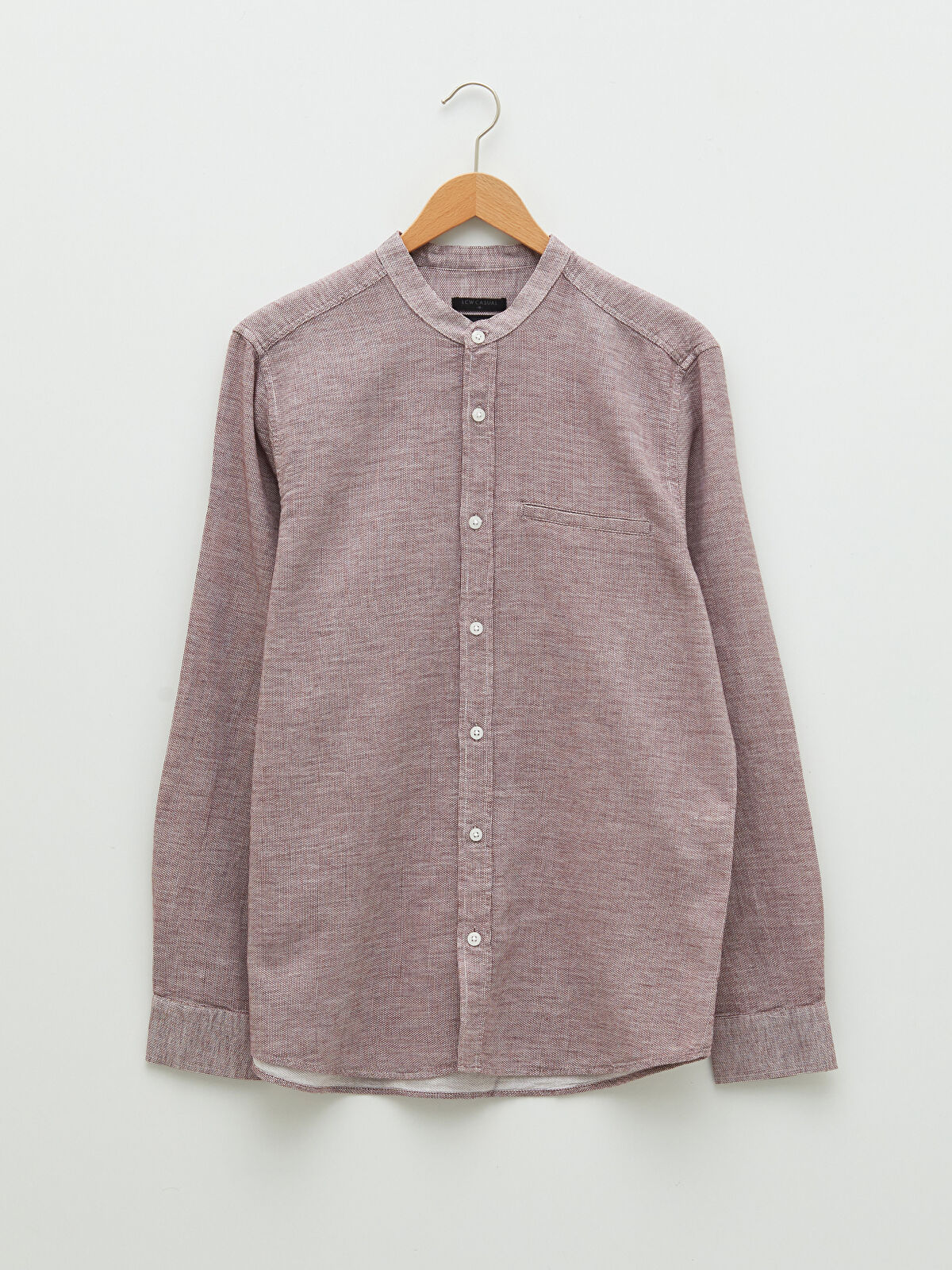 LCW CASUAL Slim Fit Hakim Yaka Uzun Kollu Erkek Gömlek