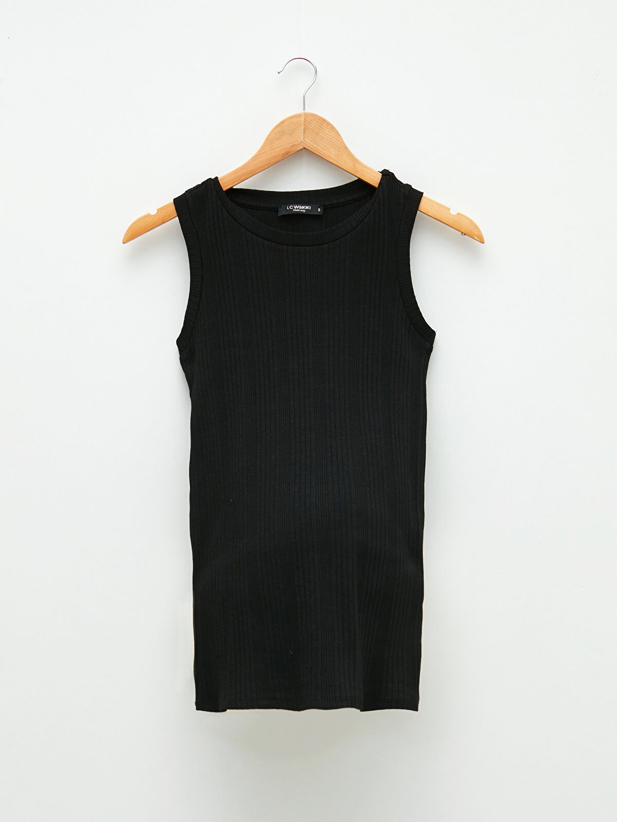 Bisiklet Yaka Düz Pamuklu Hamile Atlet