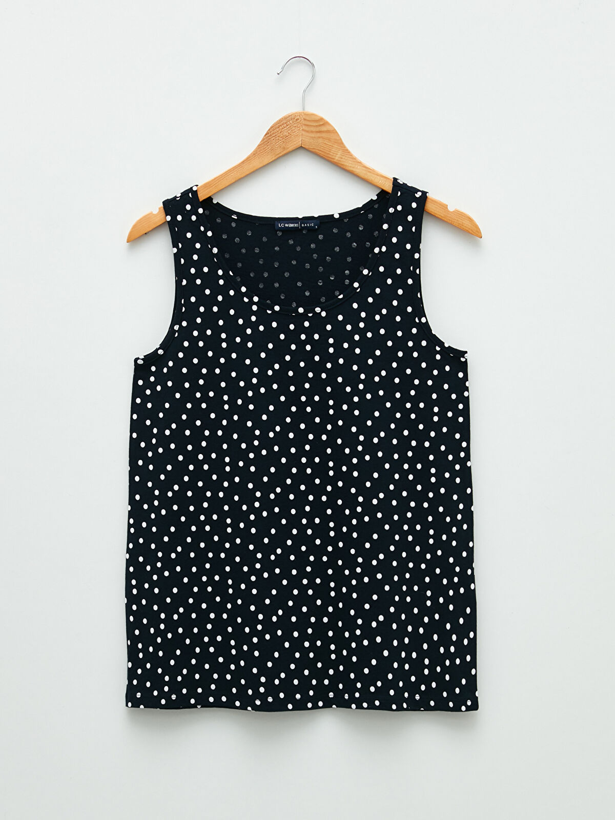 LCW BASIC U Yaka Puantiyeli Pamuklu Kadın Atlet