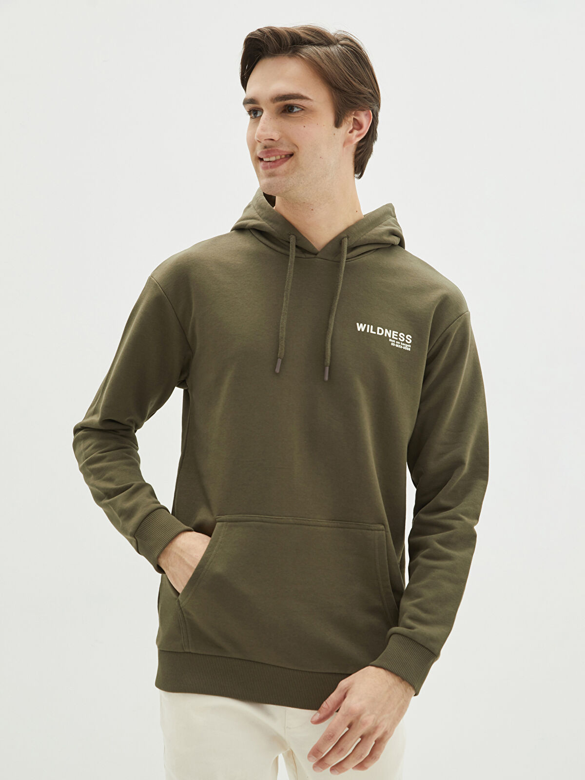 LCW CASUAL Oversize Kapüşonlu Uzun Kollu Baskılı Erkek Sweatshirt LCW CASUAL Oversize Kapüşonlu Uzun Kollu Baskılı Erkek Sweatshirt