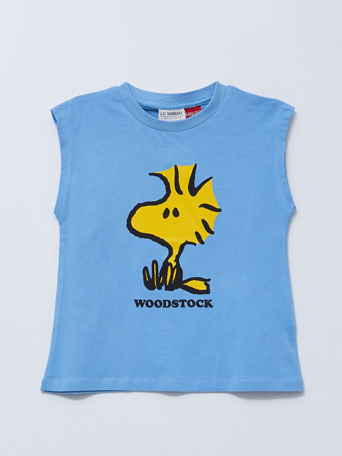 Bisiklet Yaka Snoopy Baskılı Pamuklu Kız Çocuk Atlet Bisiklet Yaka Snoopy Baskılı Pamuklu Kız Çocuk Atlet