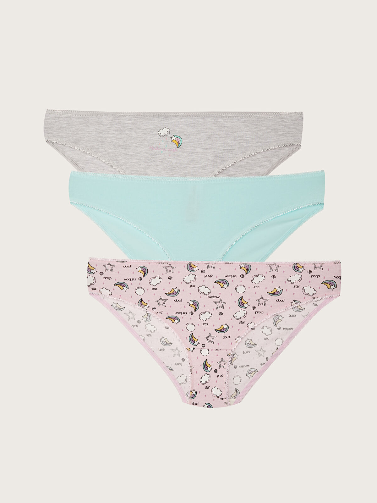 LCW DREAM Desenli Bikini Külot 3'lü Paket
