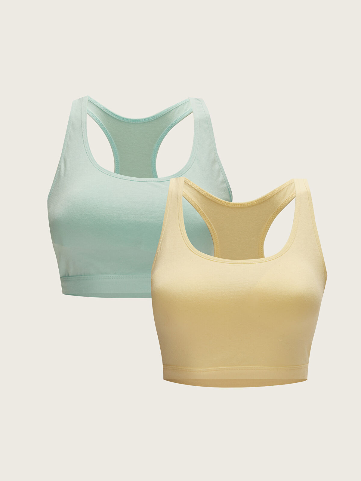 LCW DREAM U Yaka Düz Balensiz Büstiyer Sütyen 2'li Paket