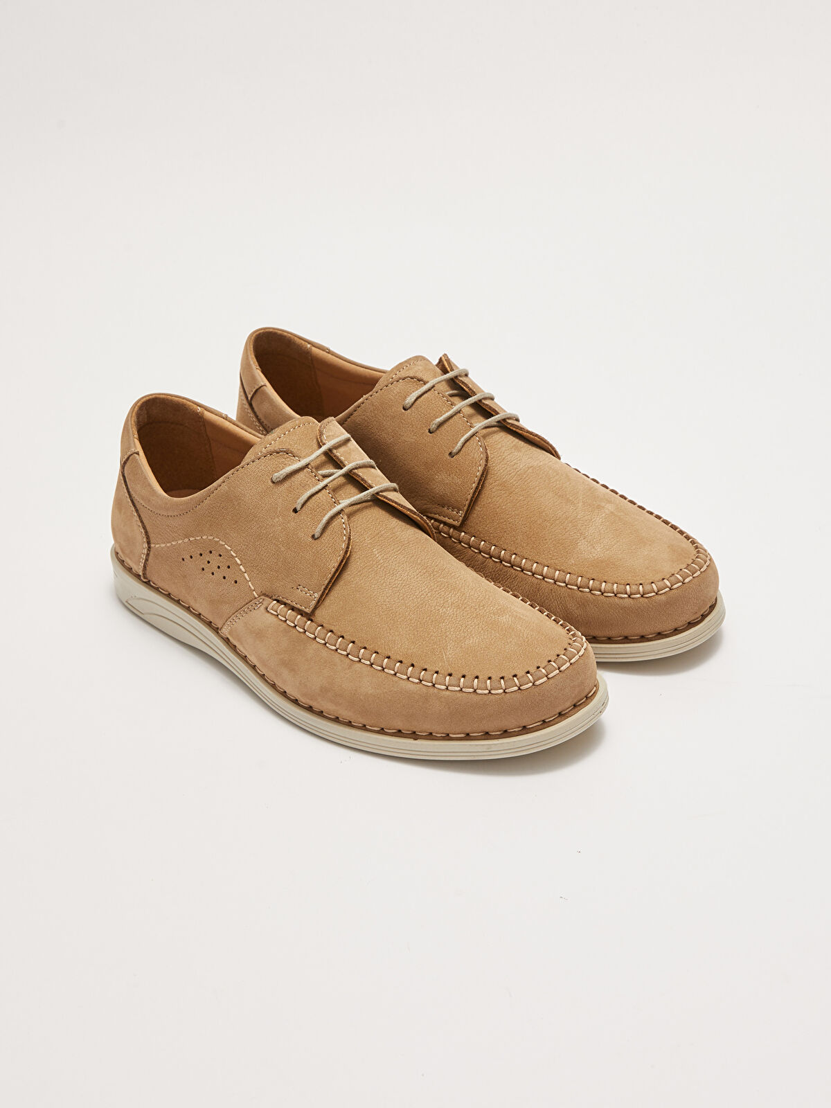 Hakiki Deri Bağcıklı Erkek Loafer Ayakkabı