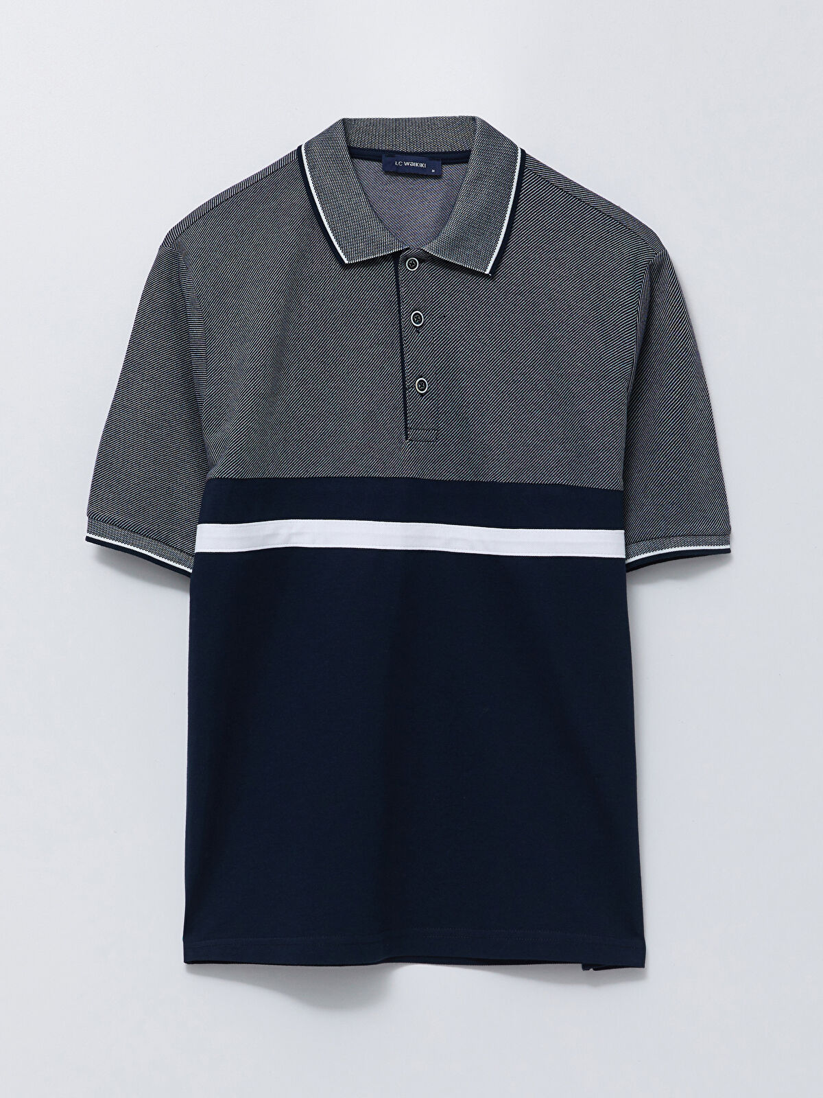 LCW CLASSIC Polo Yaka Kısa Kollu Renk Bloklu Erkek Tişört