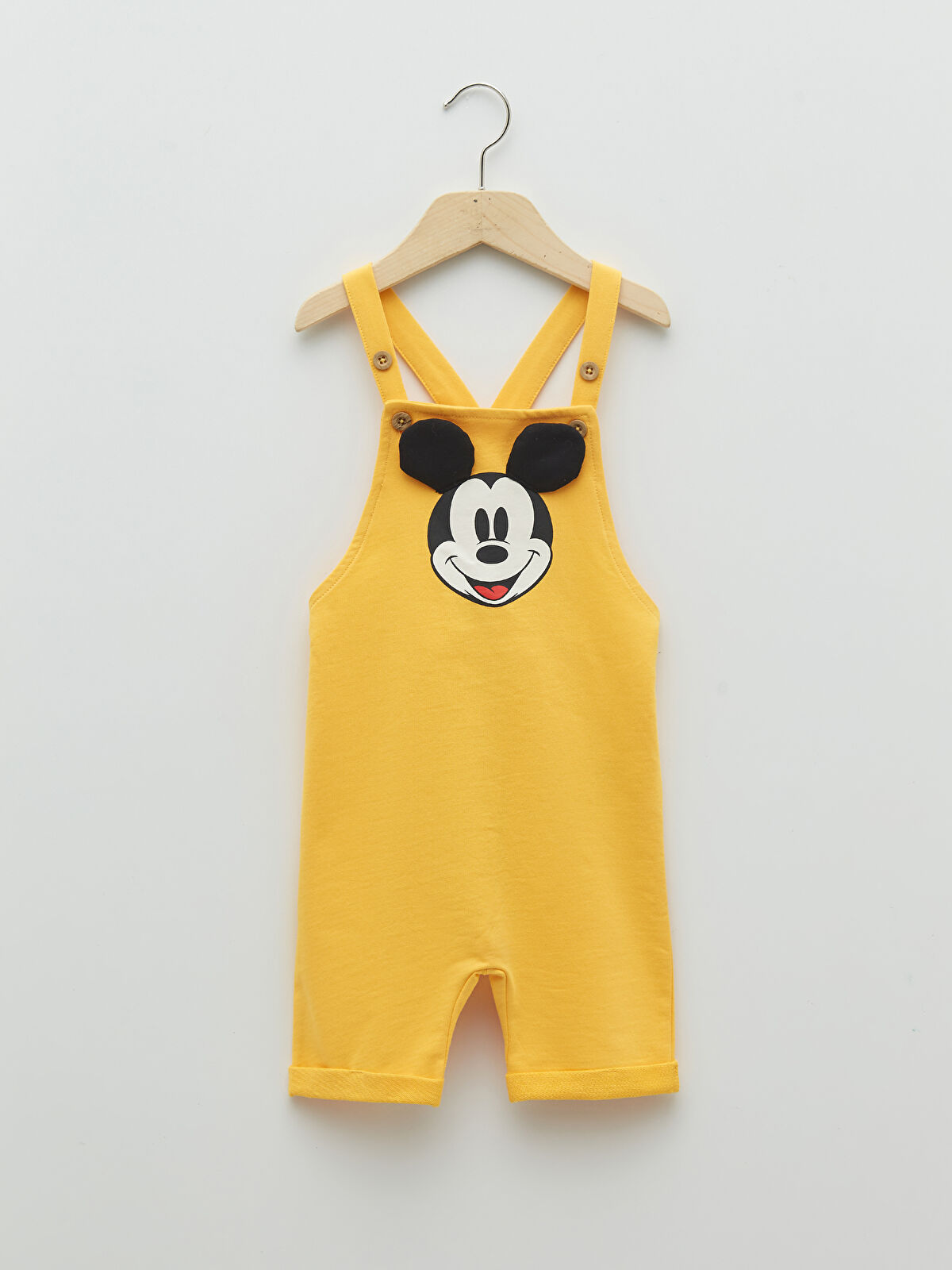Mickey Mouse Baskılı Erkek Bebek Salopet