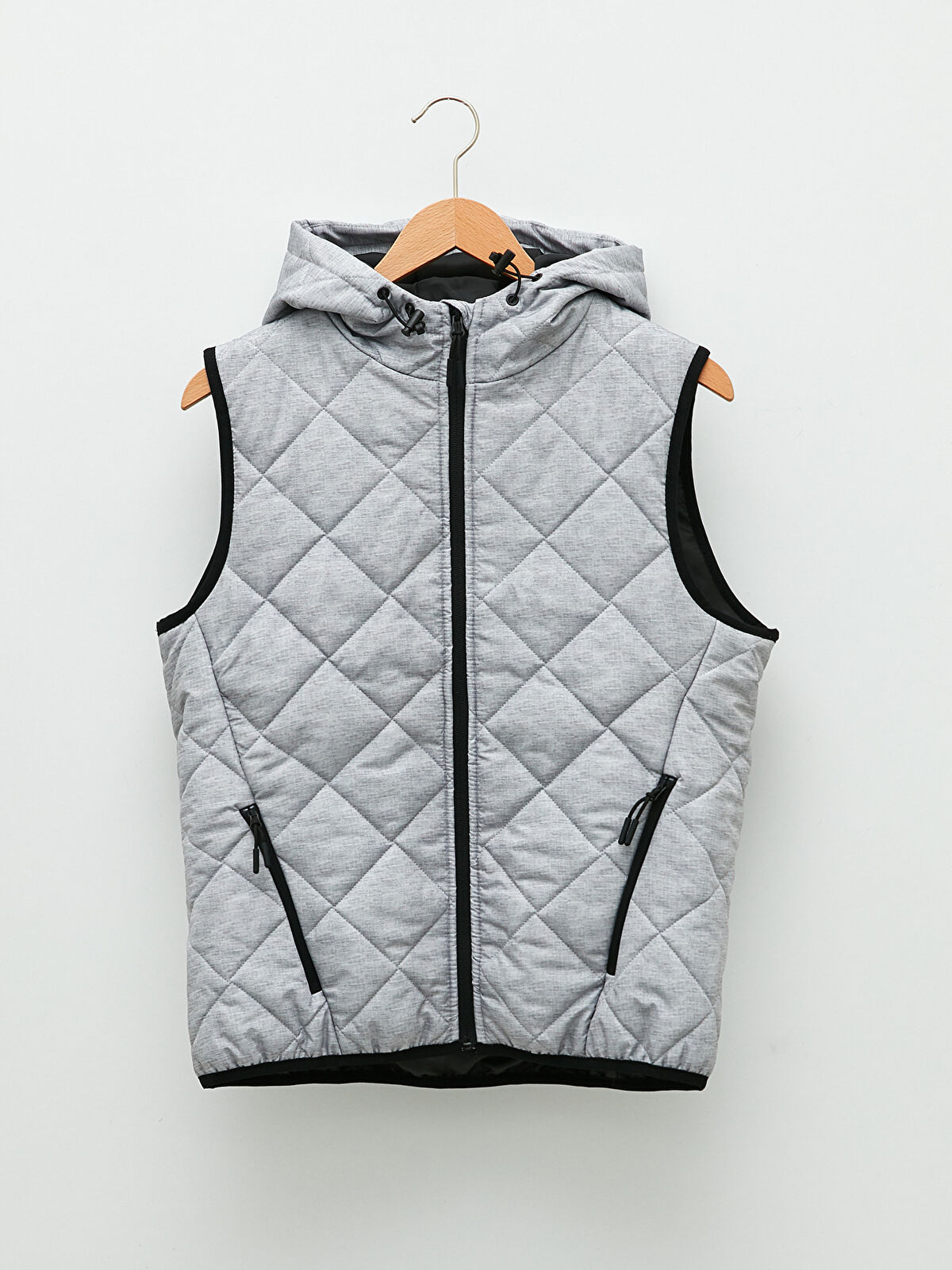 Kapüşonlu Kapitone Desenli Kadın Outdoor Kadın Yelek